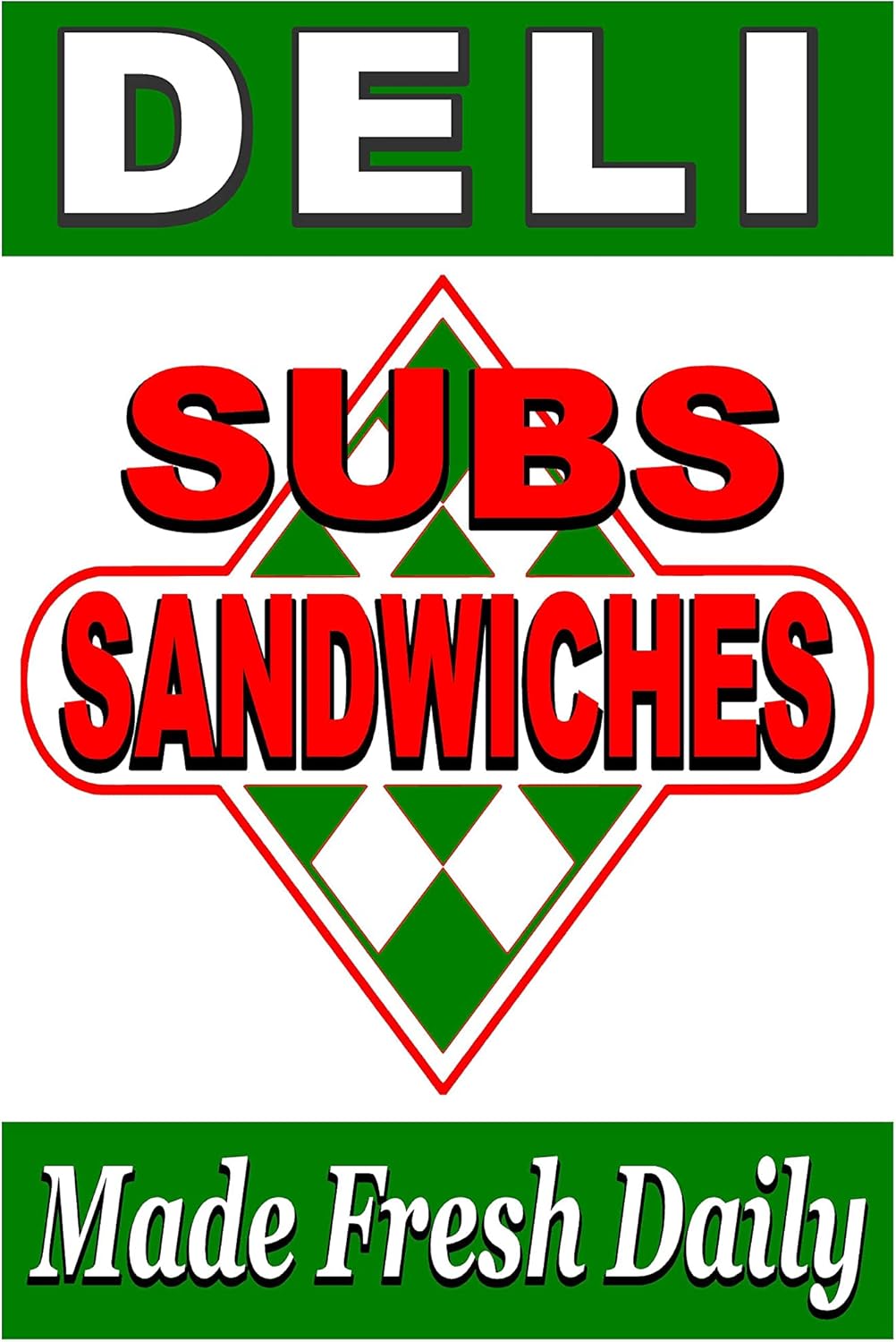 Amazon.com : Deli Sub sandwiches made fresh daily advertising poster ...