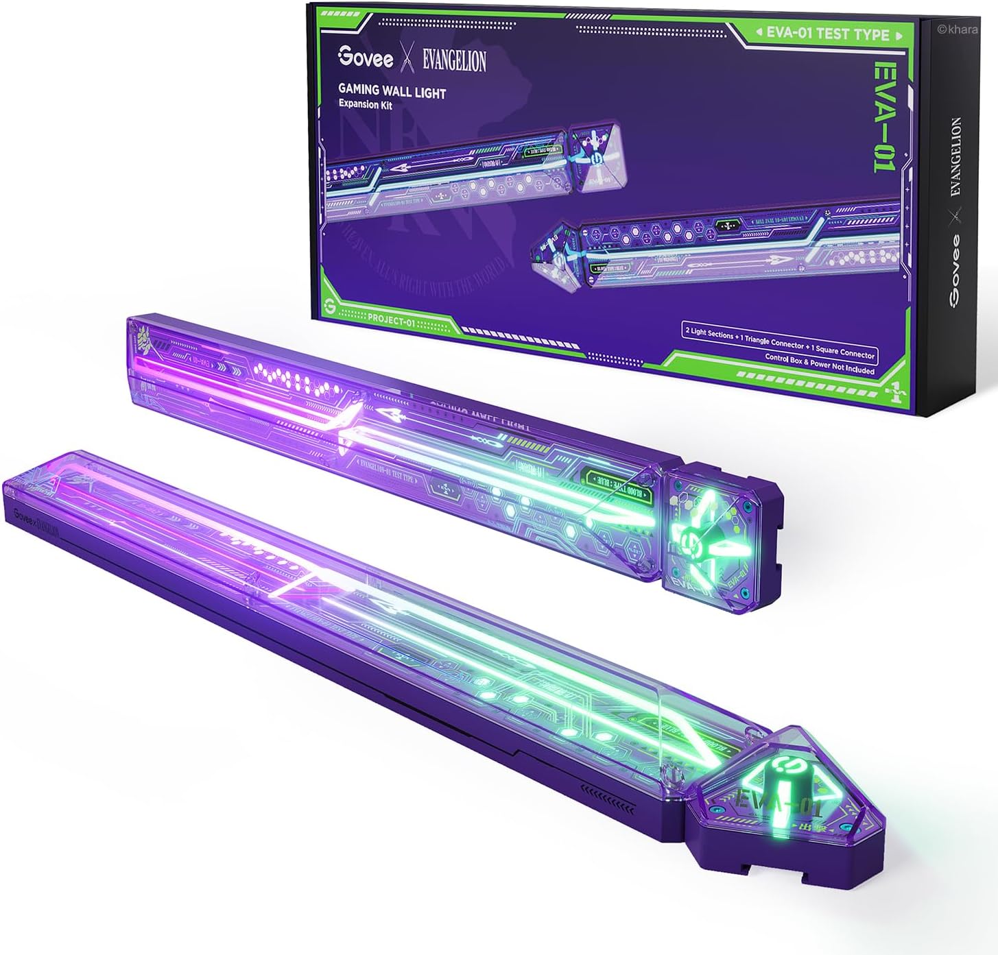 Govee Glide Wall Light LED Wandleuchten RGBIC, Funktioniert mit Alexa ...