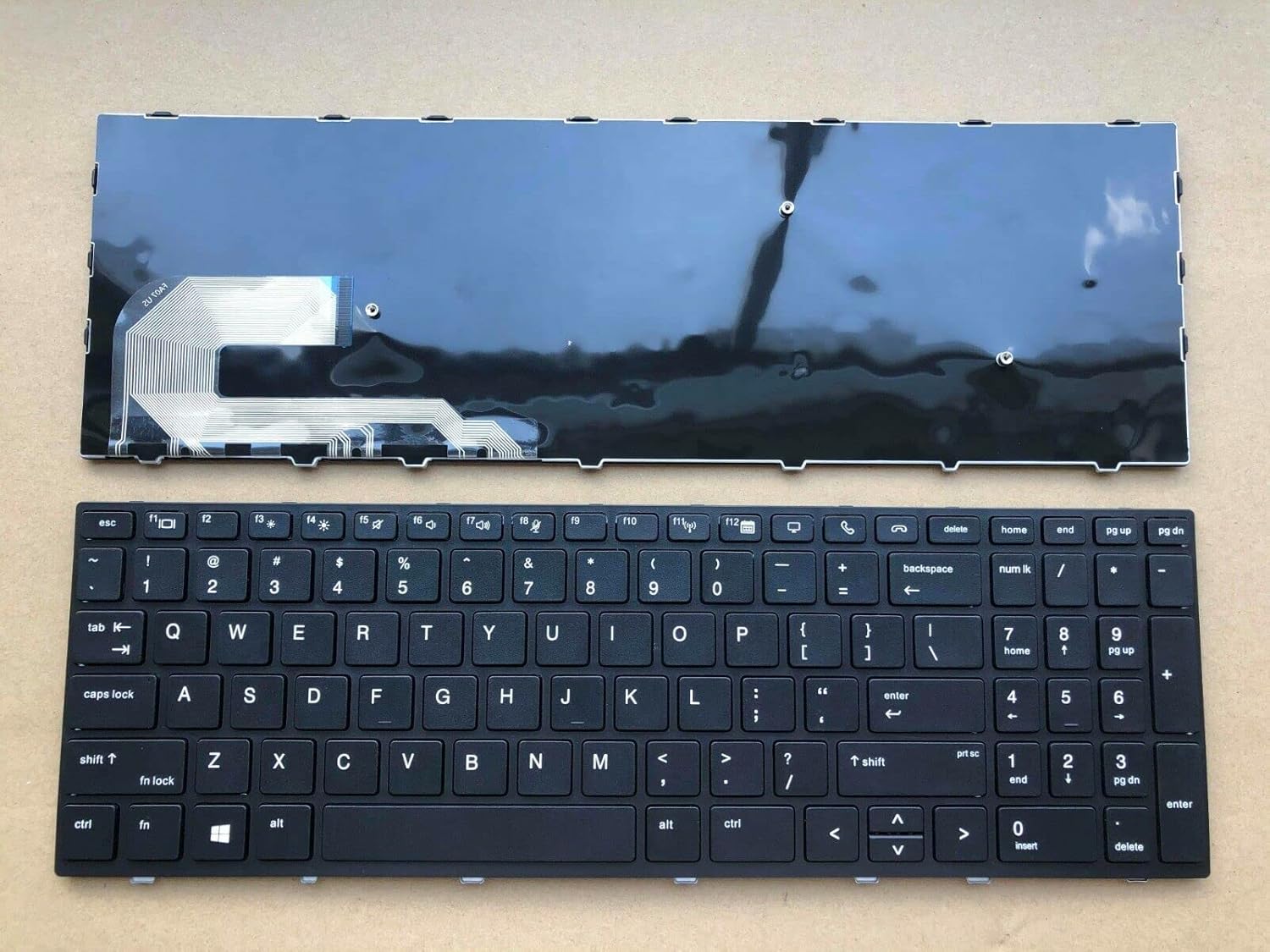 Amazon.com: US Keyboard Black Frame Replacement for HP Elitebook 750 G5 ...