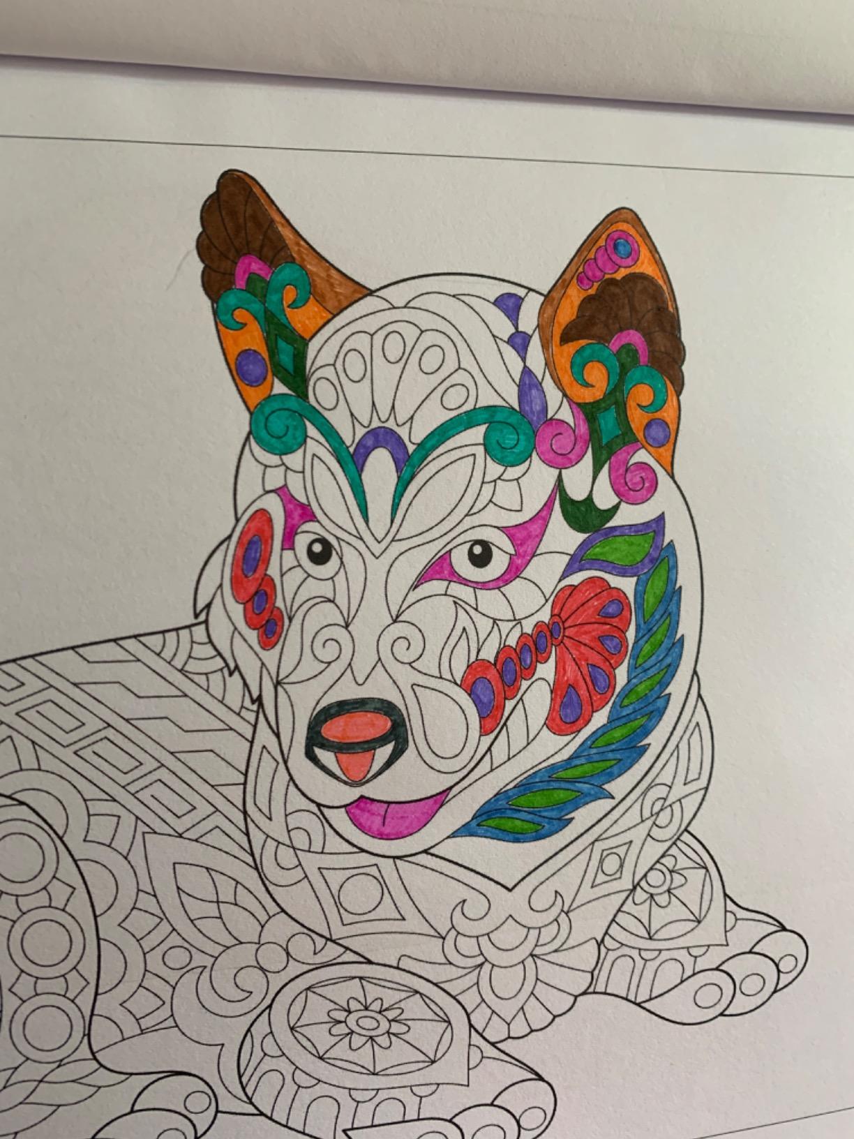 Lovable Dogs Coloring Book: An Adult Coloring Book Featuring Fun and ...