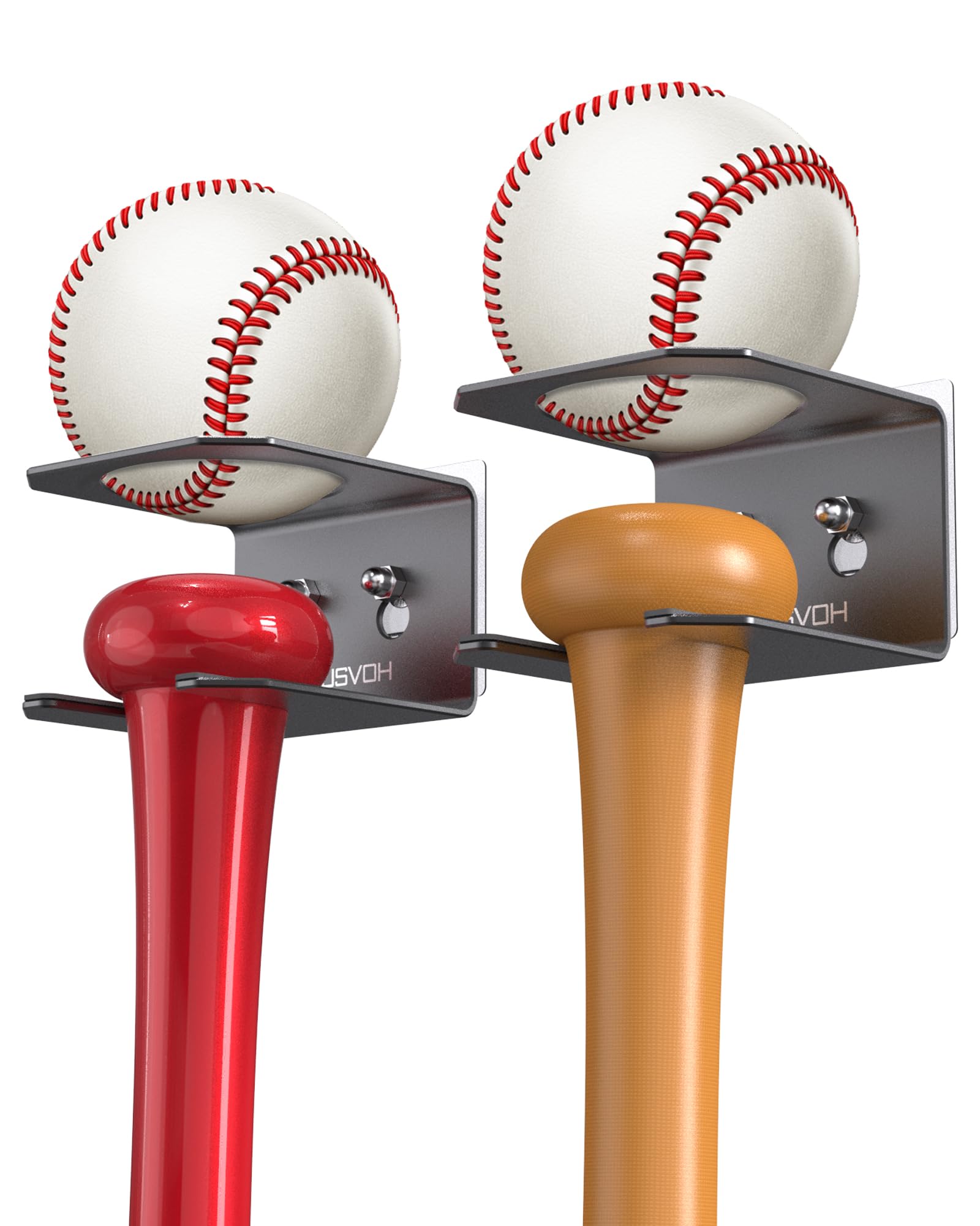 Snapklik.com : MUSVOH Baseball Bat Wall Mount Hanger, Vertical Baseball ...
