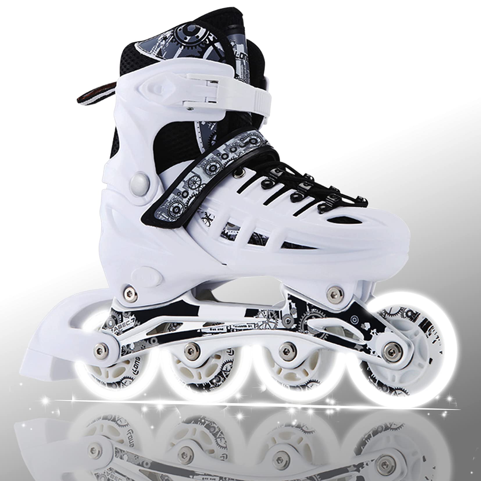 Snapklik.com : 4 Types Size Adjustable Inline Skates Kids Adults For ...
