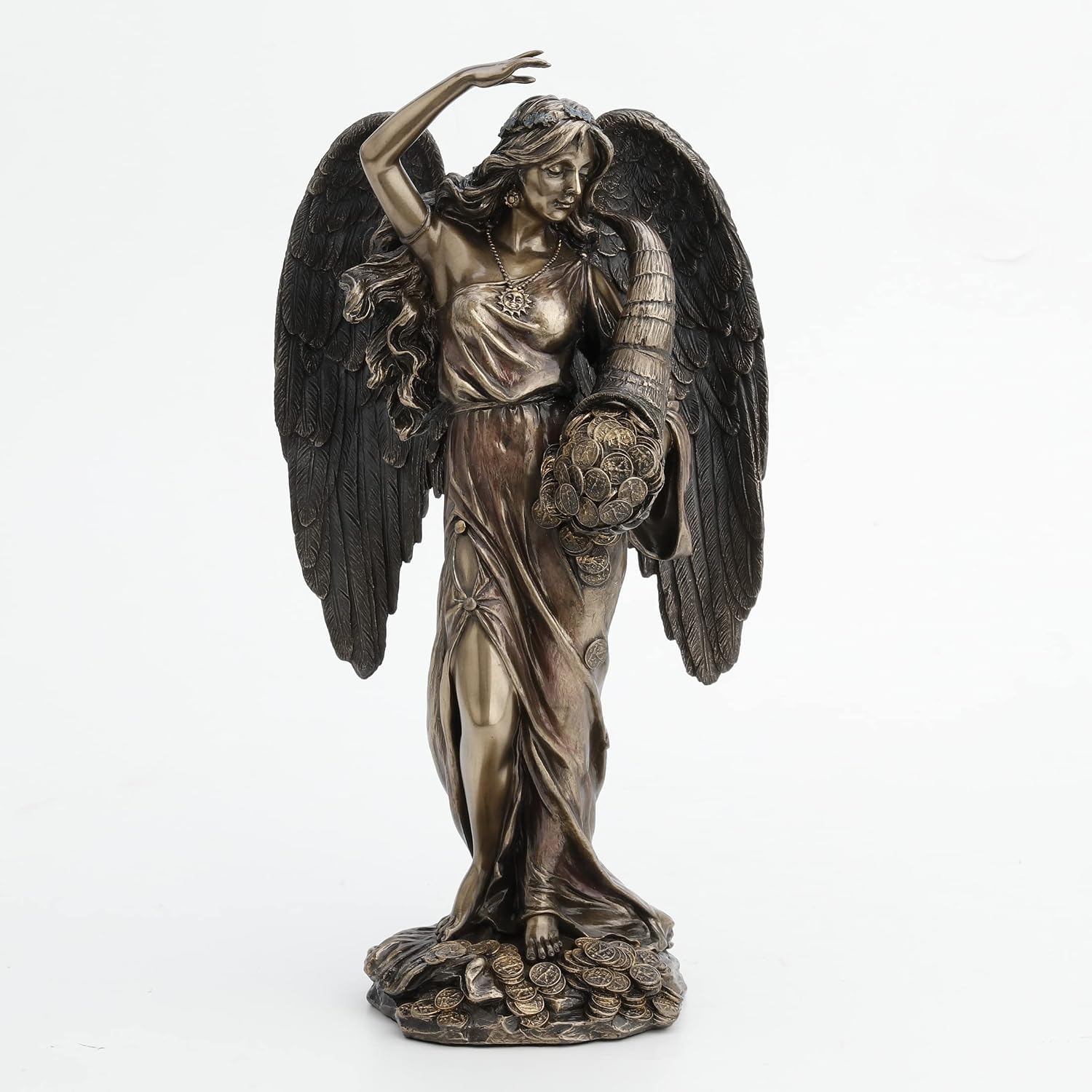 Amazon.com: 11.5 Inch Greek Figure Winged Lady Fortuna Decor ...