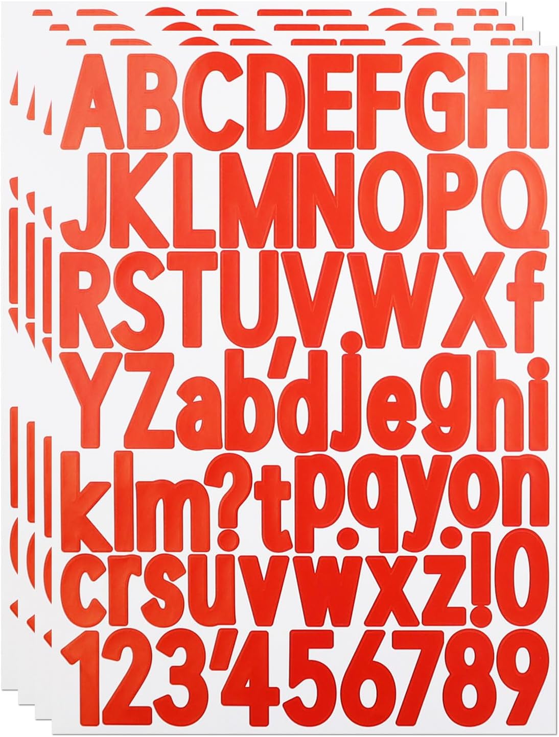 272 Pieces 1.5 Inch Small Vinyl Letter Number Stickers, Mini Waterproof ...