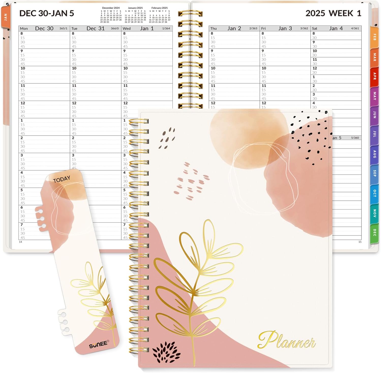 Amazon.com : SUNEE 2025 Appointment Book, Quarter-Hourly, Weekly ...