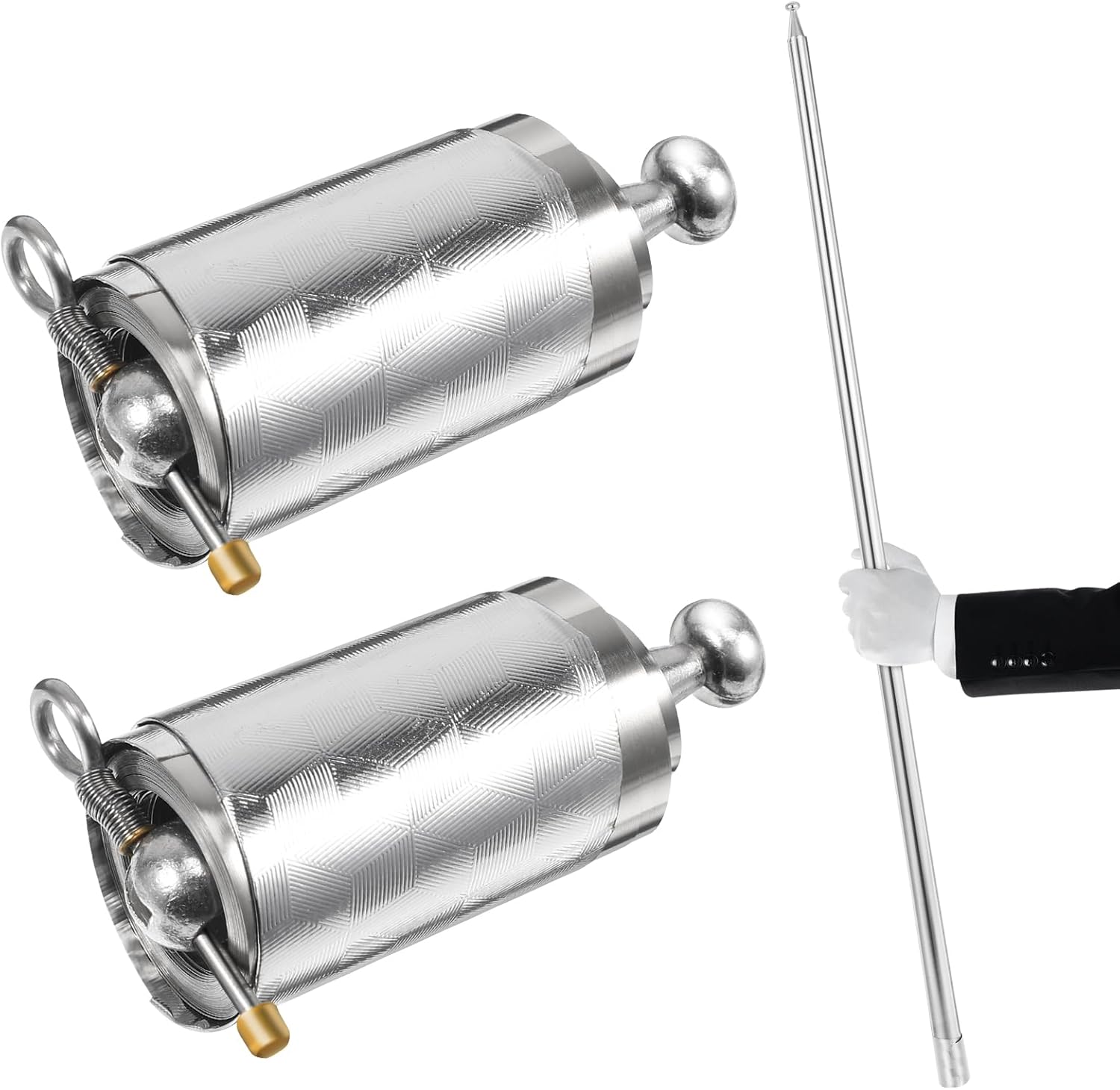 Amazon.com: Healifty 2pcs Metal Appearing Cane: Magician Wand ...