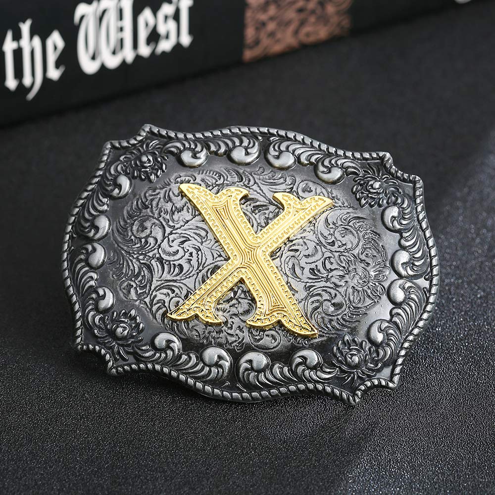 Snapklik.com : KDG Initial Belt Buckle Western Cowboy Handmade Metal ...