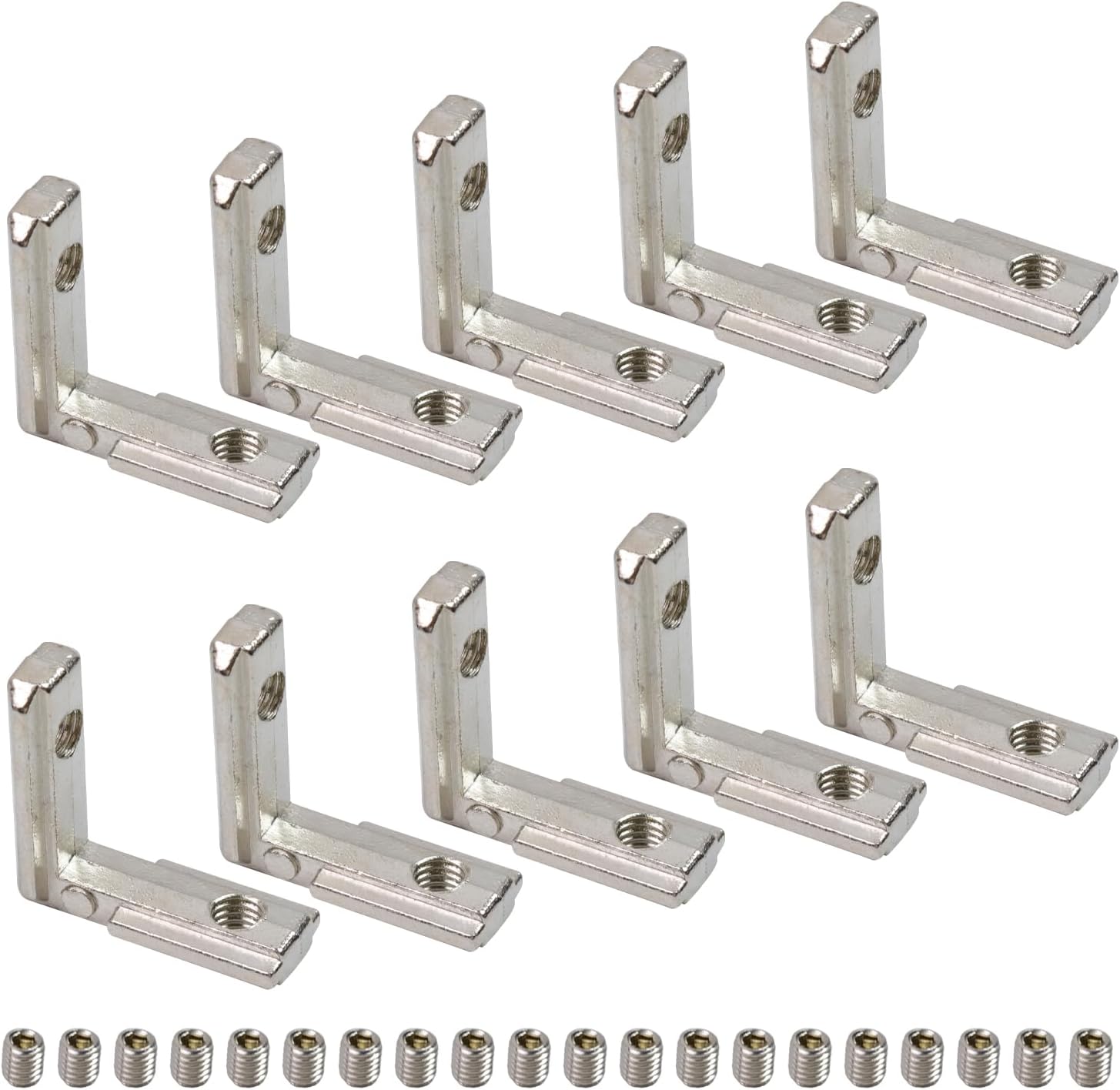 Amazon.com: Rannb T Slot Inside Corner Brackets L-Shape Interior Corner ...
