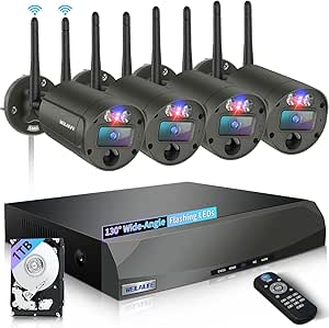 Amazon.com : 【130° Ultra Wide-Angle】 5MP Wireless Security Camera ...