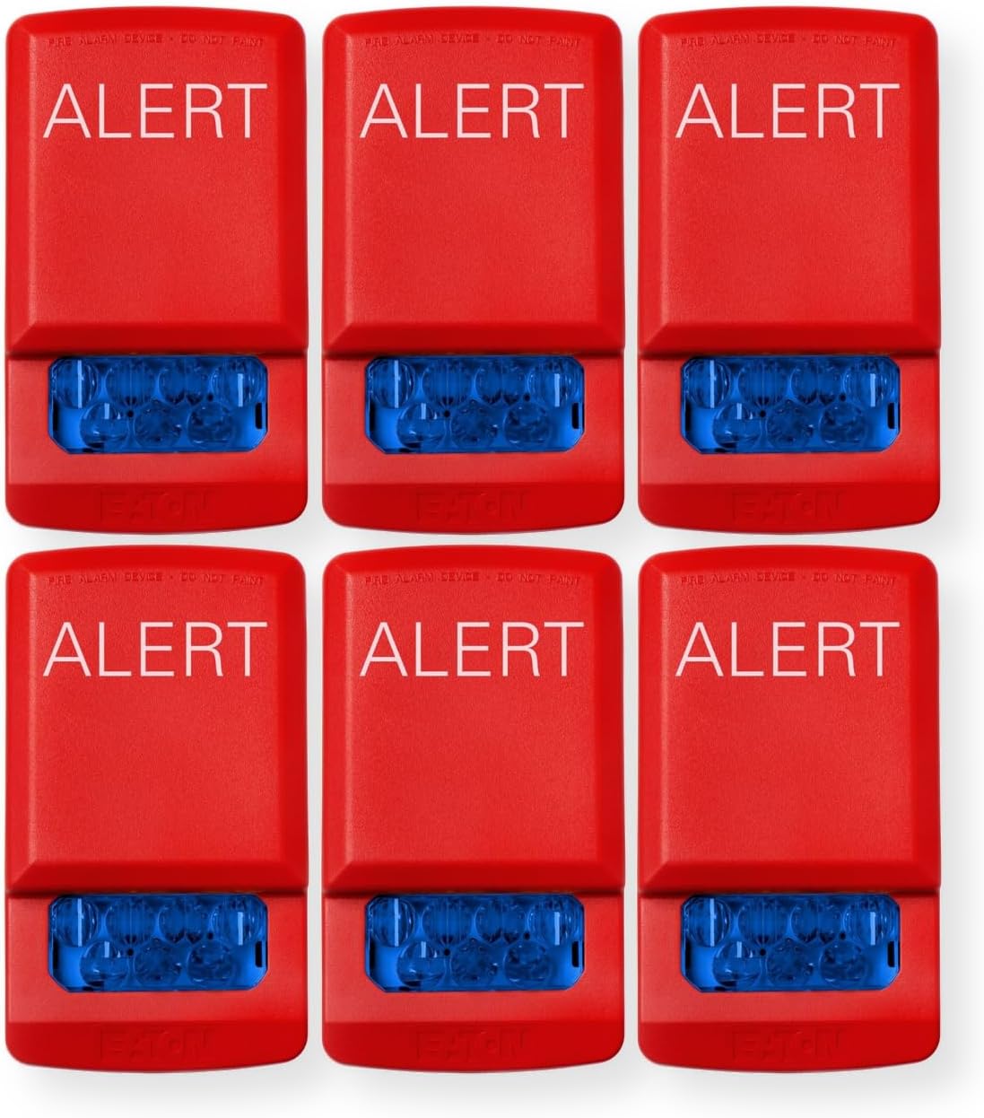 Amazon.com: ELSTR-ALB Pack of 6 Lens Strobes, Red; Alert Lettering ...