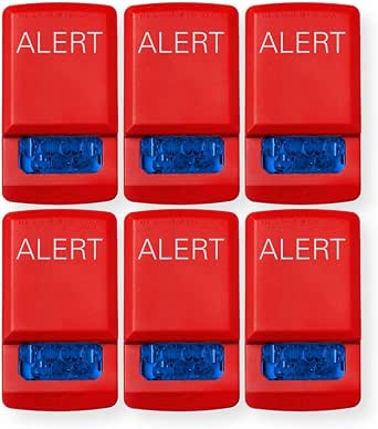Amazon.com: ELSTR-ALB Pack of 6 Lens Strobes, Red; Alert Lettering ...
