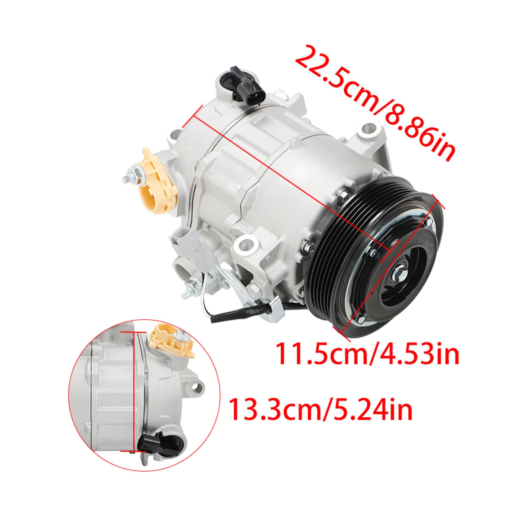 Ac Compressor For Car ATUOTPO A/C Compressor Connector Compatible With ...