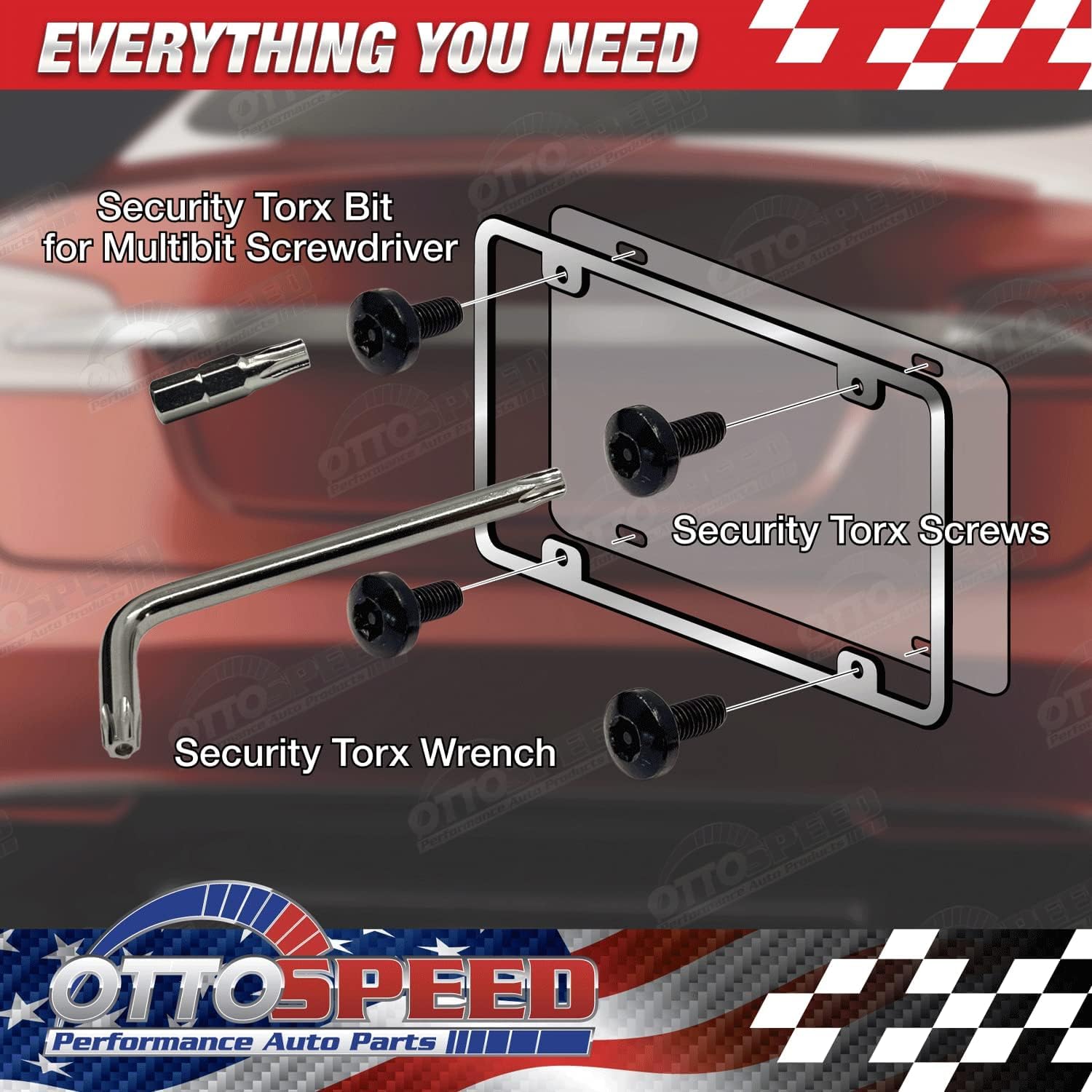 Snapklik.com : Tesla Rear License Plate Screws - Antitheft, Rustproof ...