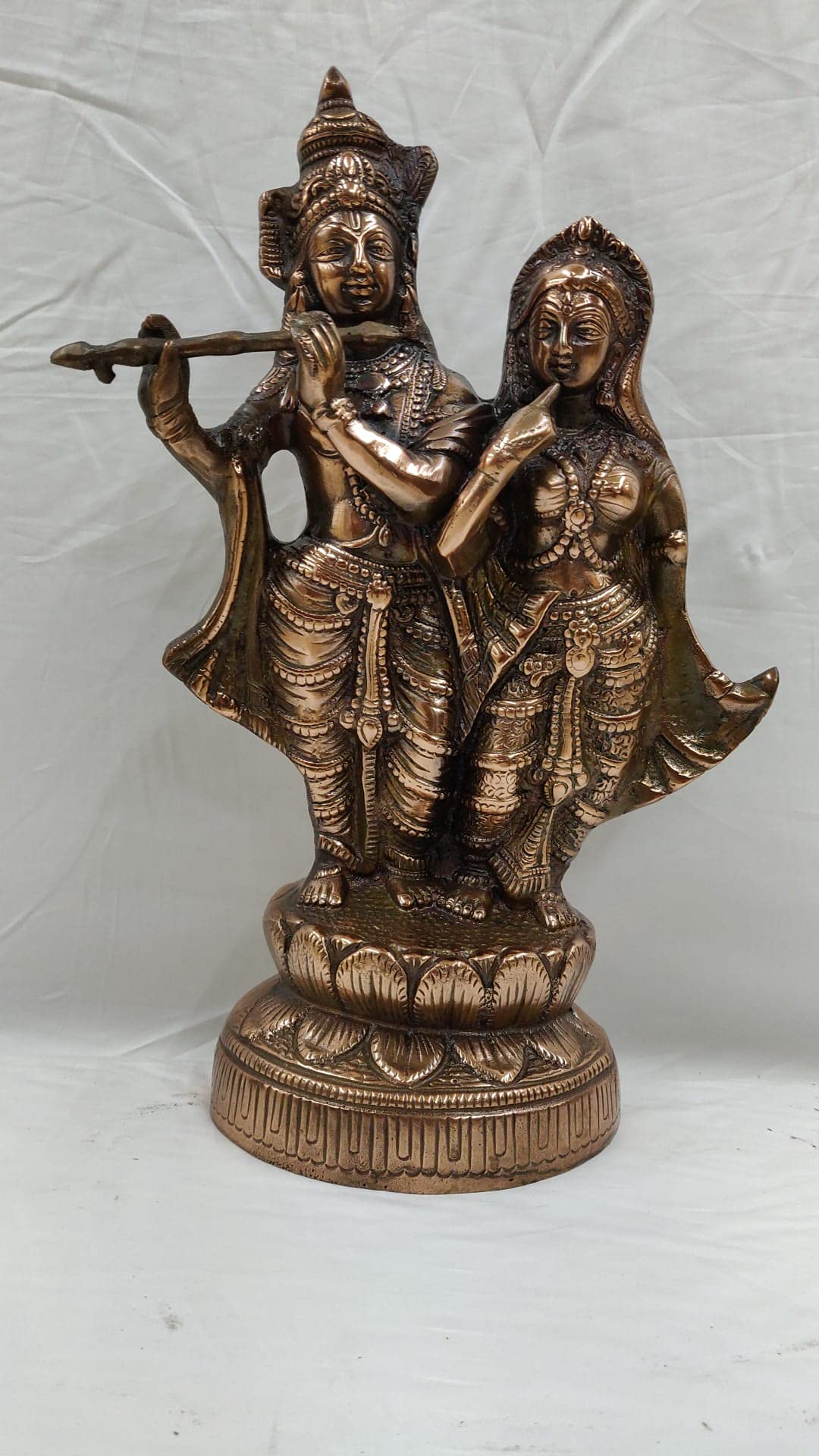 Buy AtoZ India Cart Radha Krishna Statue, Handicrafted Radha Krishna ...
