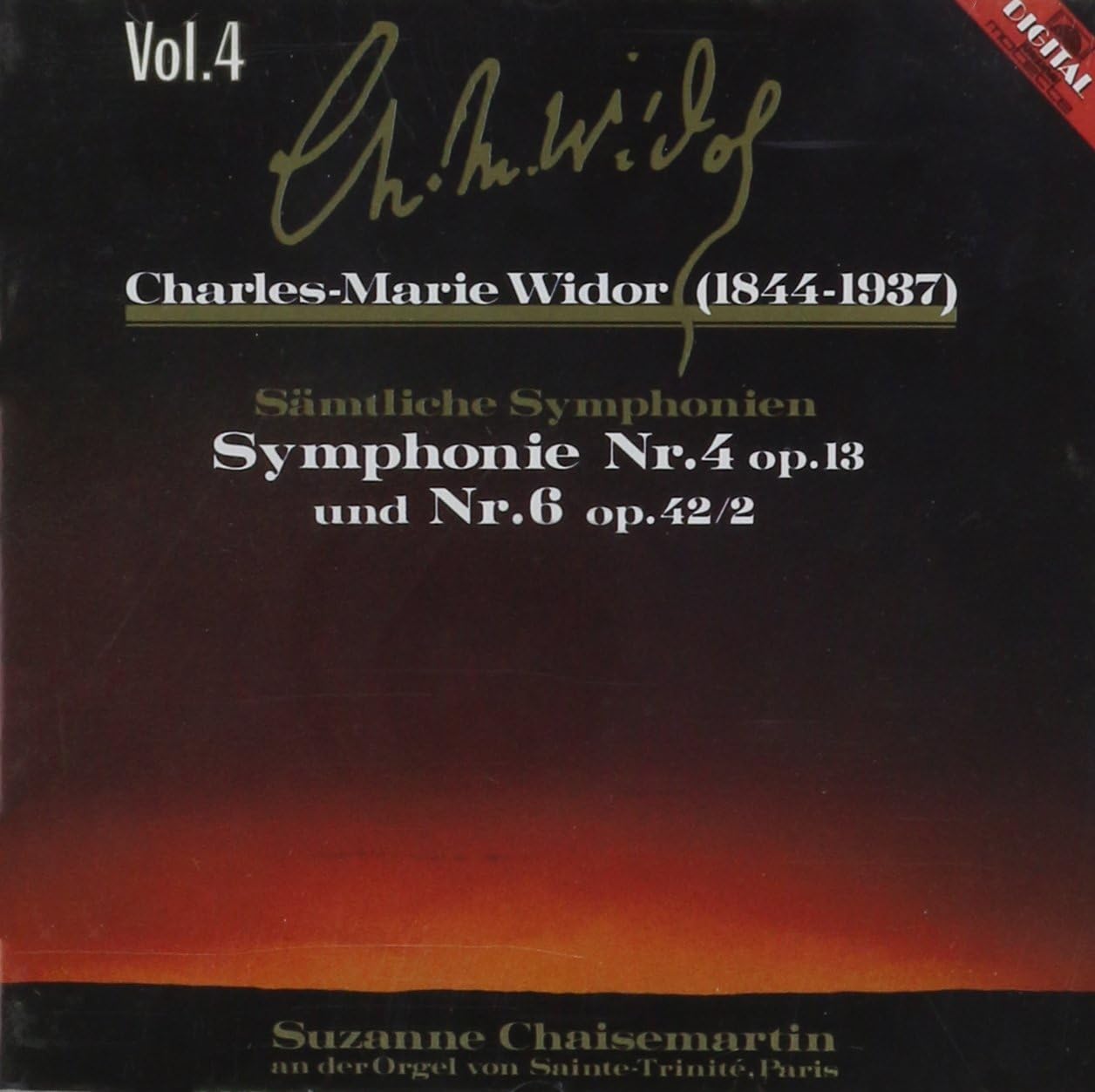 Complete Symphonies 4: Widor: Amazon.ca: Music