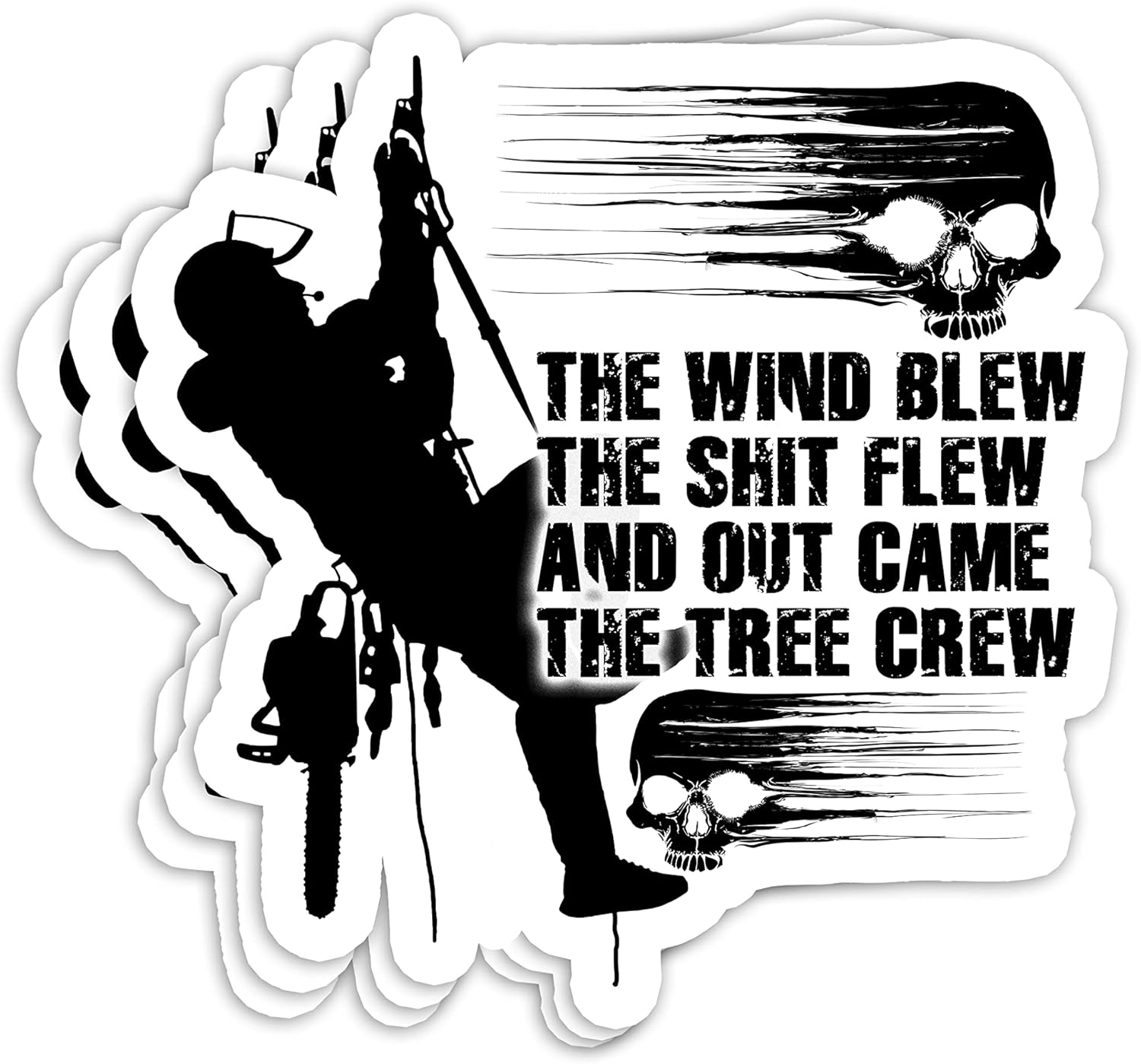Amazon.com - Out Came The Tree Crew Funny Tree Climber Arborist 4x3 ...