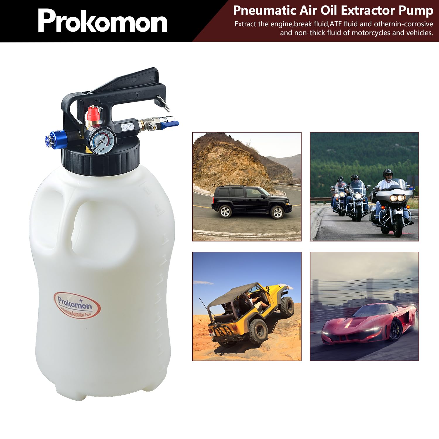 Snapklik.com : Prokomon 10L Pneumatic Gearbox Transmission Oil Filling ...