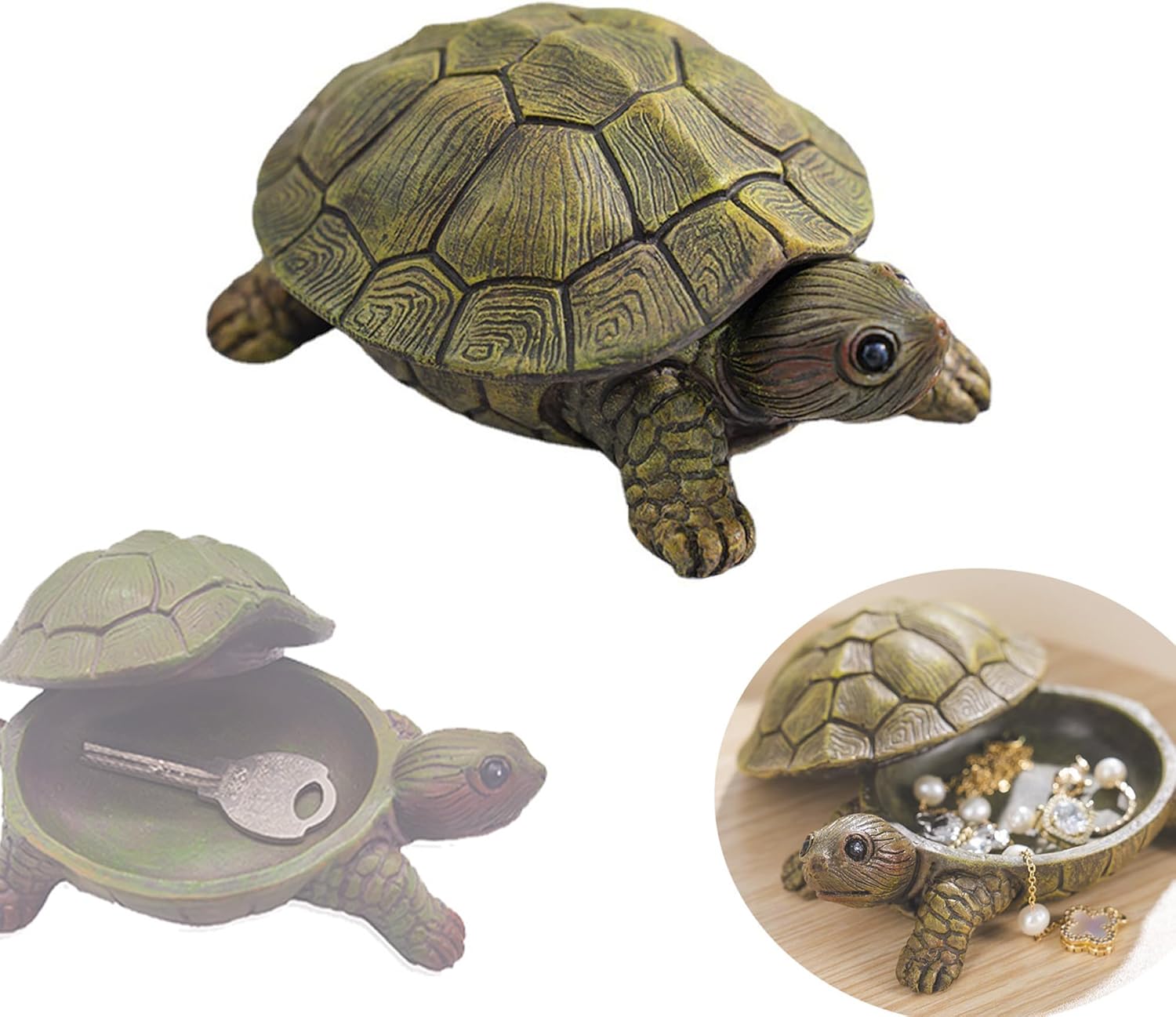 Amazon.com: mozhixue Turtle Jewelry Box Gifts for Women- Unique Hidden ...