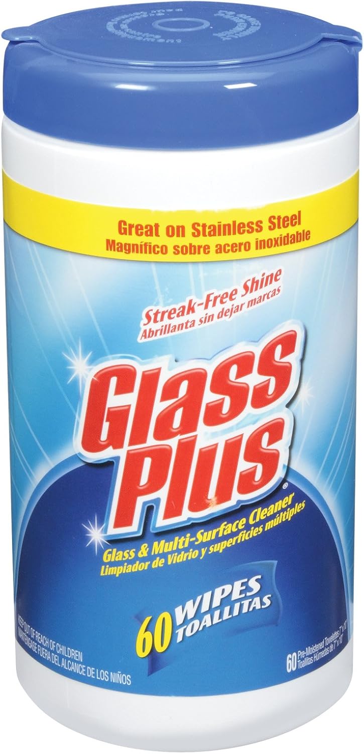 Amazon.com: Glass Plus Wipes, 60-Count : Health & Household