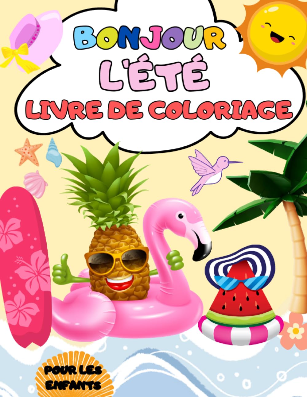 Bonjour Lete Livre De Coloriage Pour Les Enfants Pages Colorier ...