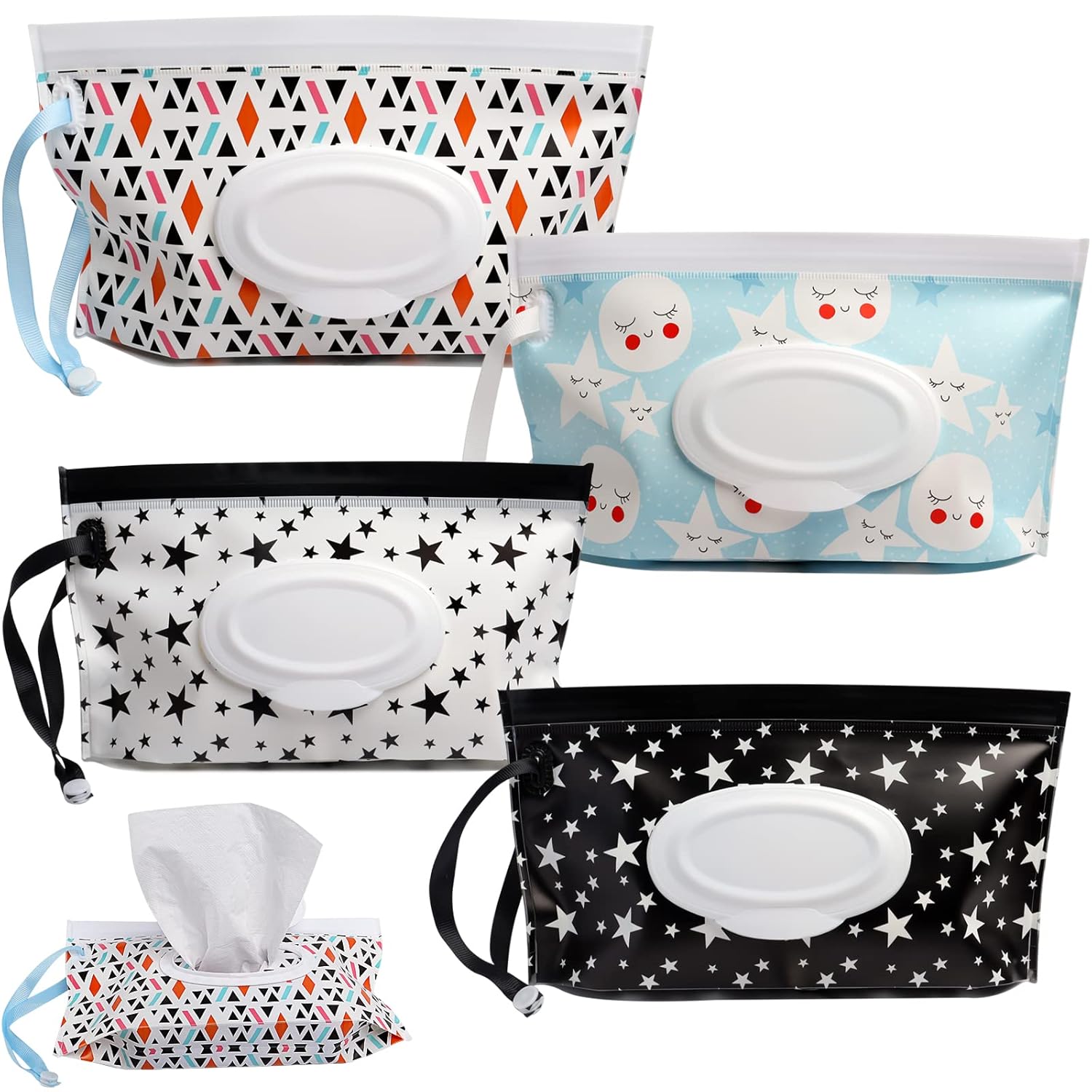 Amazon.com : DOMMARE 4 Pack Baby Wipes Dispenser, Portable Travel Wet ...