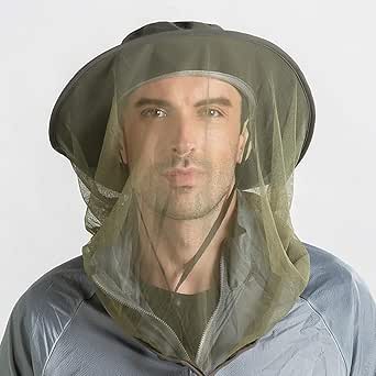 Amazon.com : Flammi Mosquito Head Net Hat Fishing Hat w/Head Net UPF 50 ...