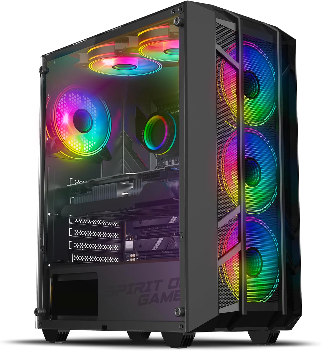 Spirit of Gamer - Rebel NX, Boitier PC Gaming ATX/mATX/ITX, 4 ...