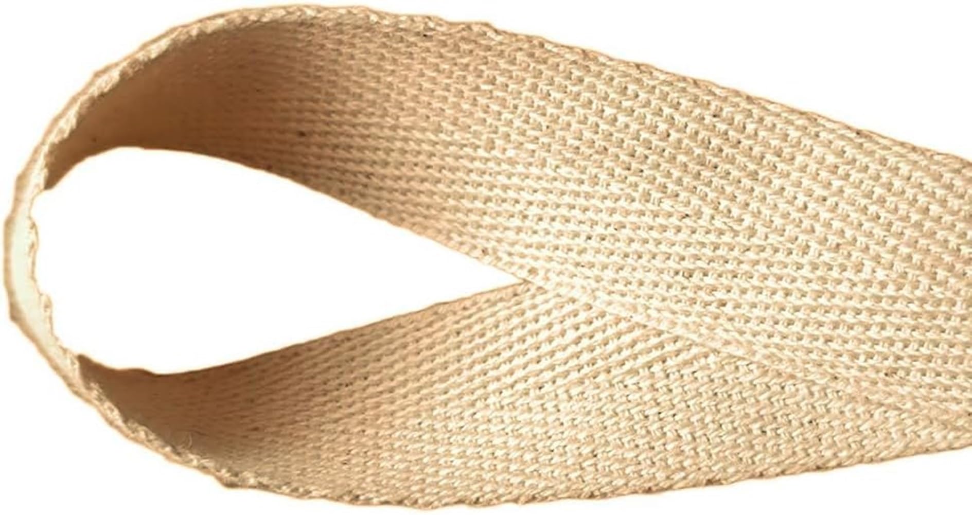 Amazon.com: Beige Twill Tape Cotton Herringbone Webbing Strapping ...