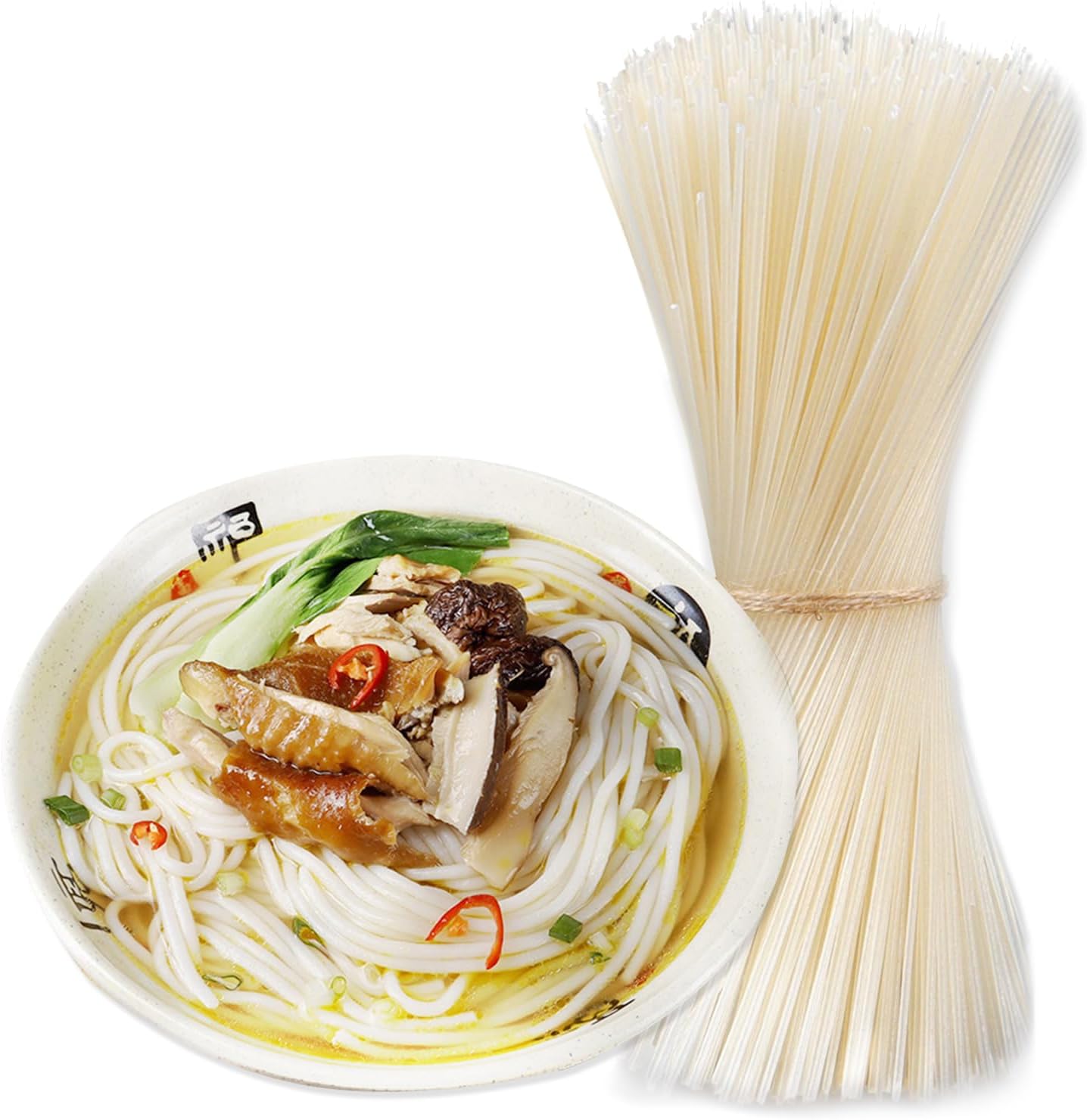 Rice Noodles17.6oz, Dry Rice Noodles, Yunnan Crossing the bridge Rice ...