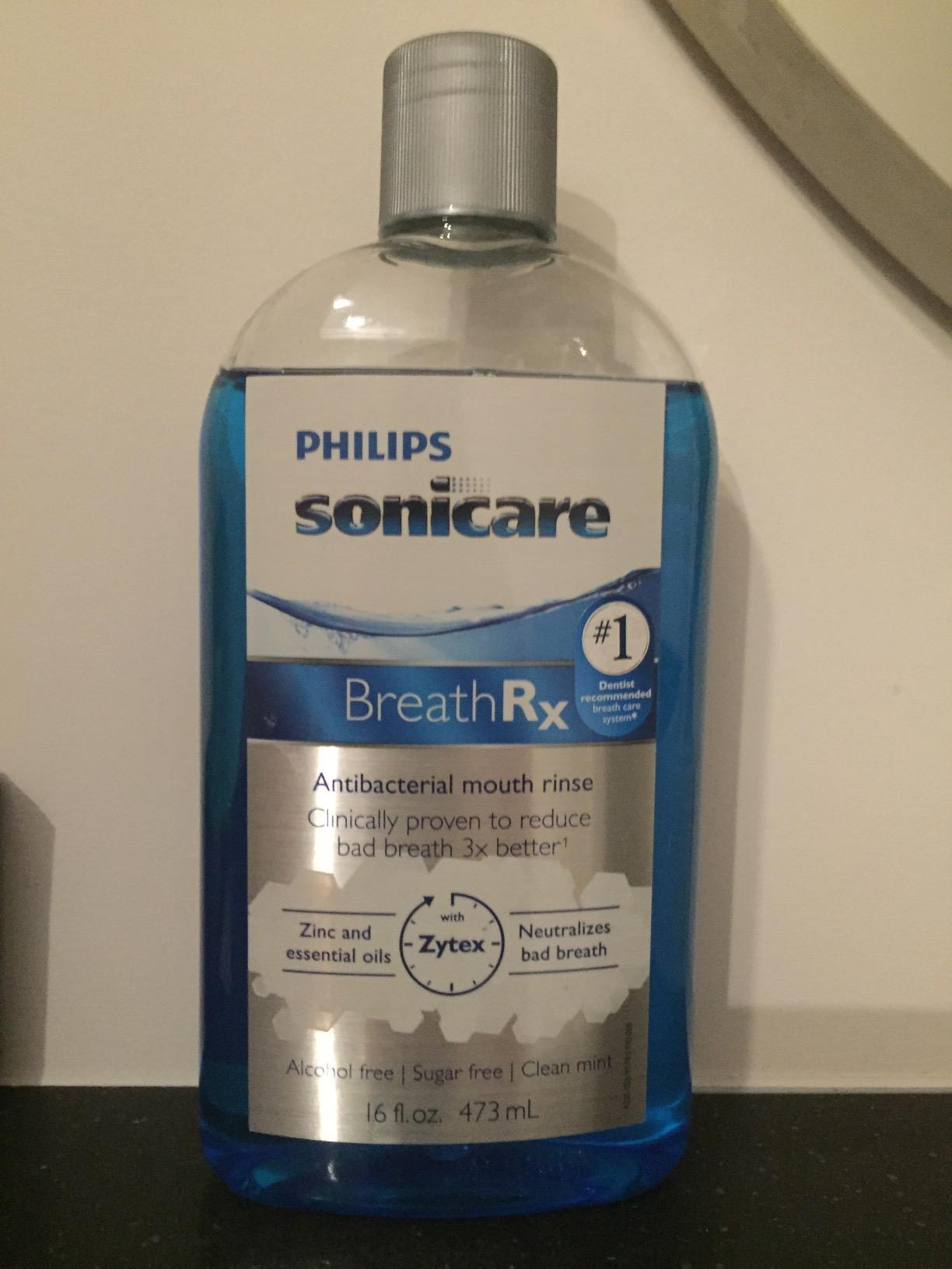 Amazon.com : Philips Sonicare BreathRx Antibacterial Mouth Rinse, Blue ...