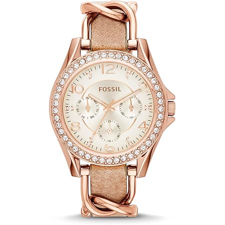 Buy Fossil Riley Analog White & Beige Dial Women's Watch -ES3466 at ...