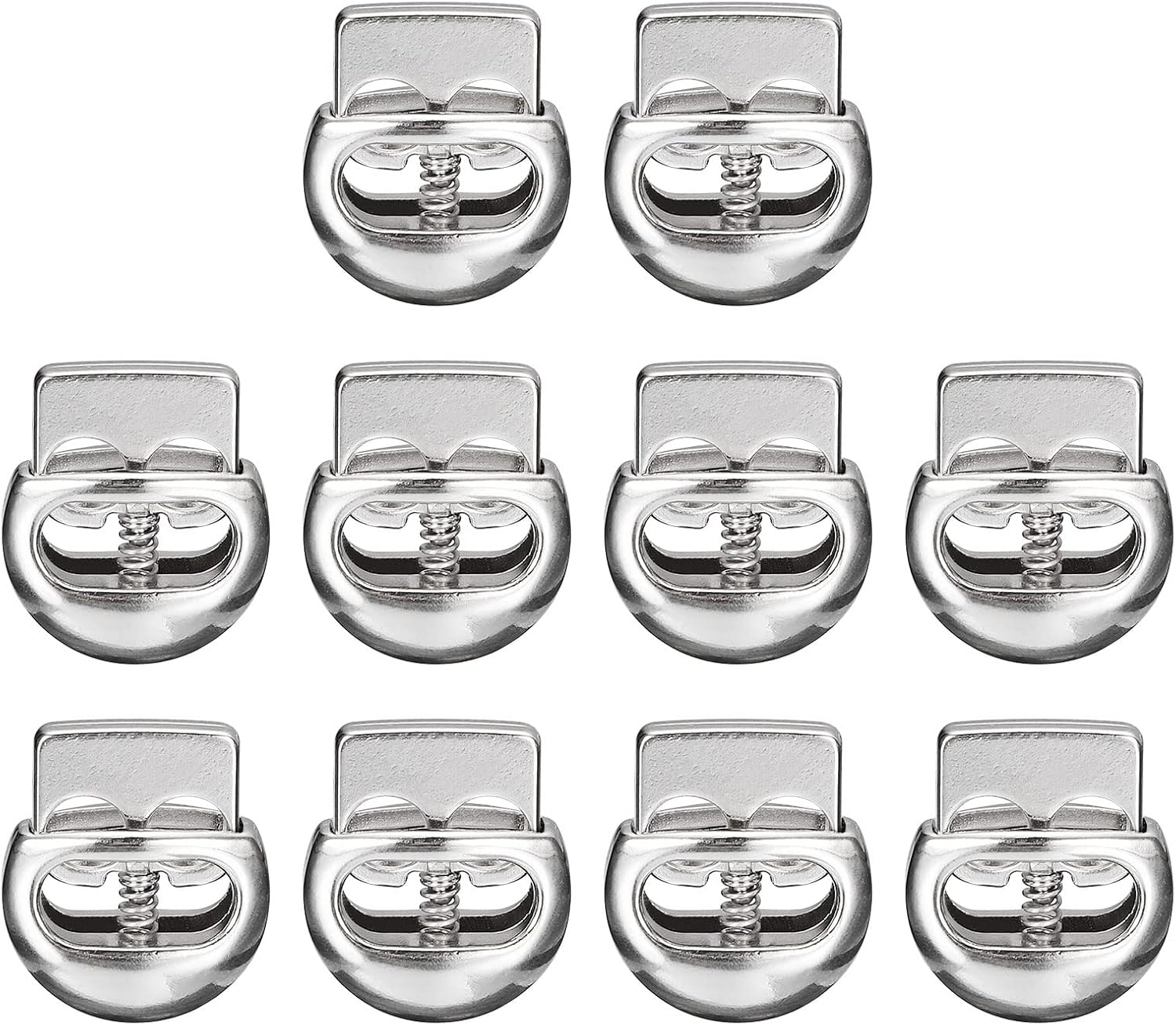 Amazon.com: uxcell Spring Cord Lock End Toggle, 10Pcs Double Hole ...