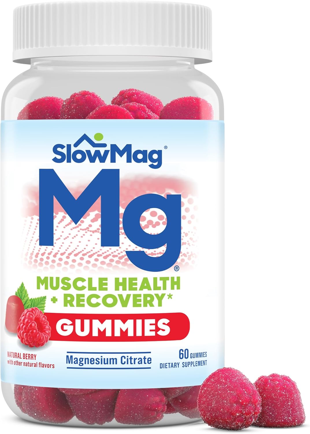 Amazon.com: Slow-Mag Mg Muscle Health + Recovery Gummies, Magnesium ...