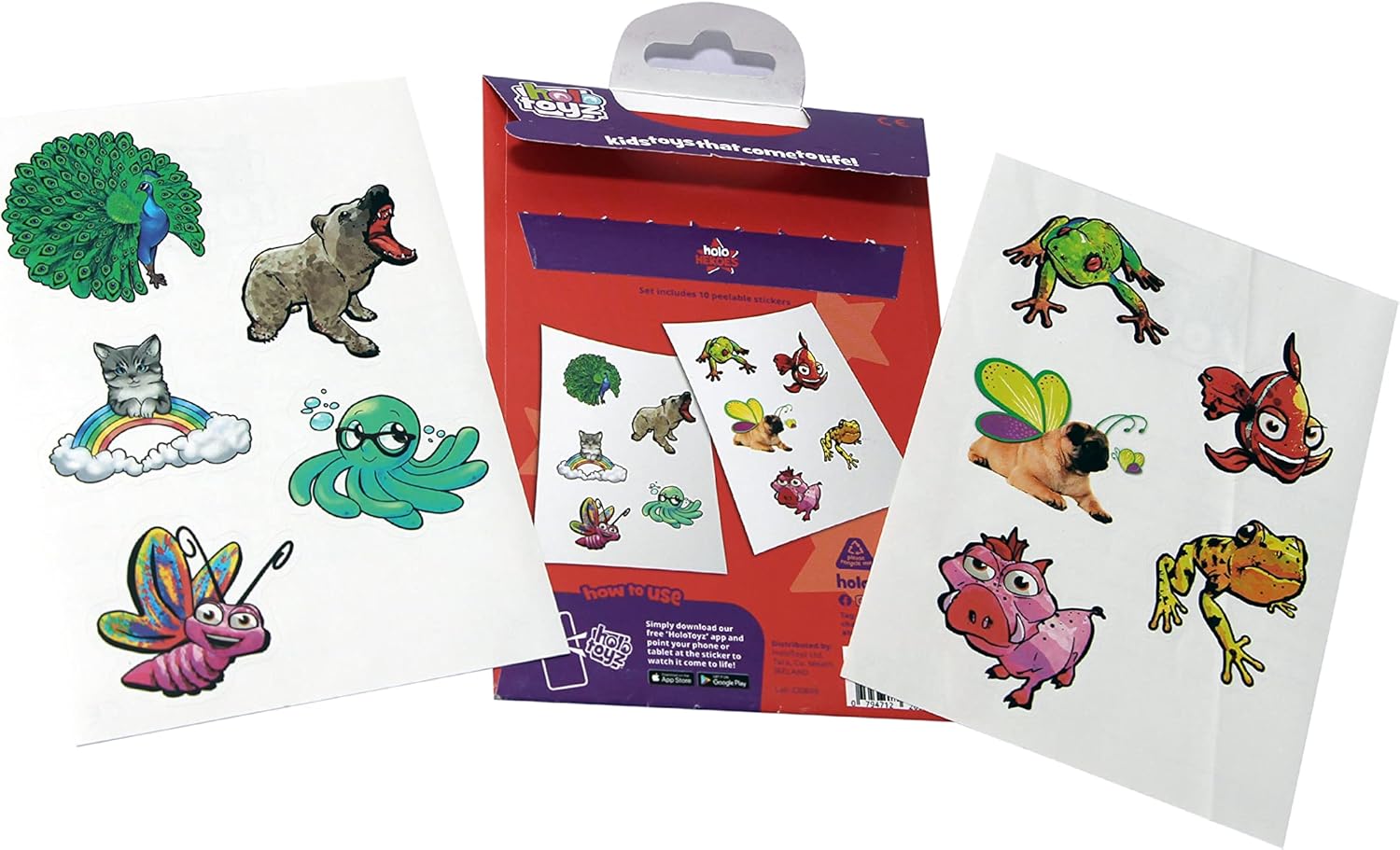 Holotoyz Holo Heroes Augmented Reality Peelable Stickers – BigaMart