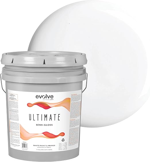 EVOLVE Ultimate Paint & Primer in White for Interior & Exterior House ...