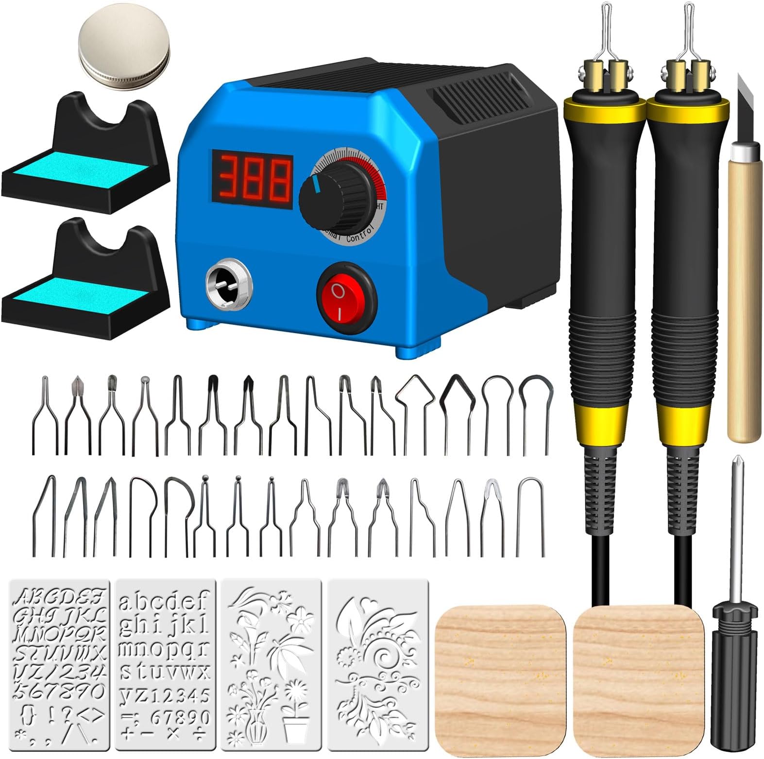 Amazon.com: Toolly Wood Burning Kit, Wood Burning Tool, Temperature ...