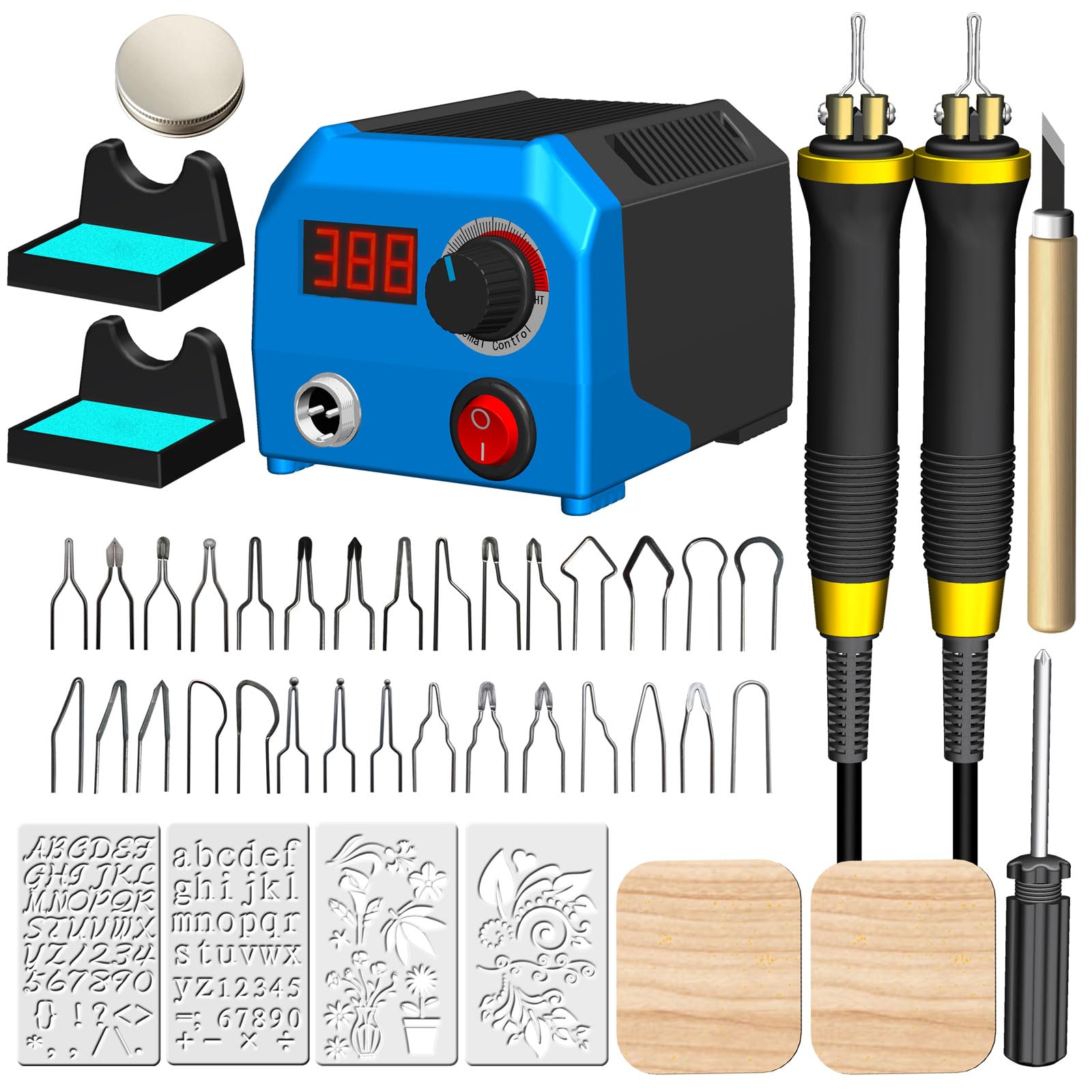 Amazon.com: Wood Burning Kit,Wood Burning Tool,Digitally Adjustable ...