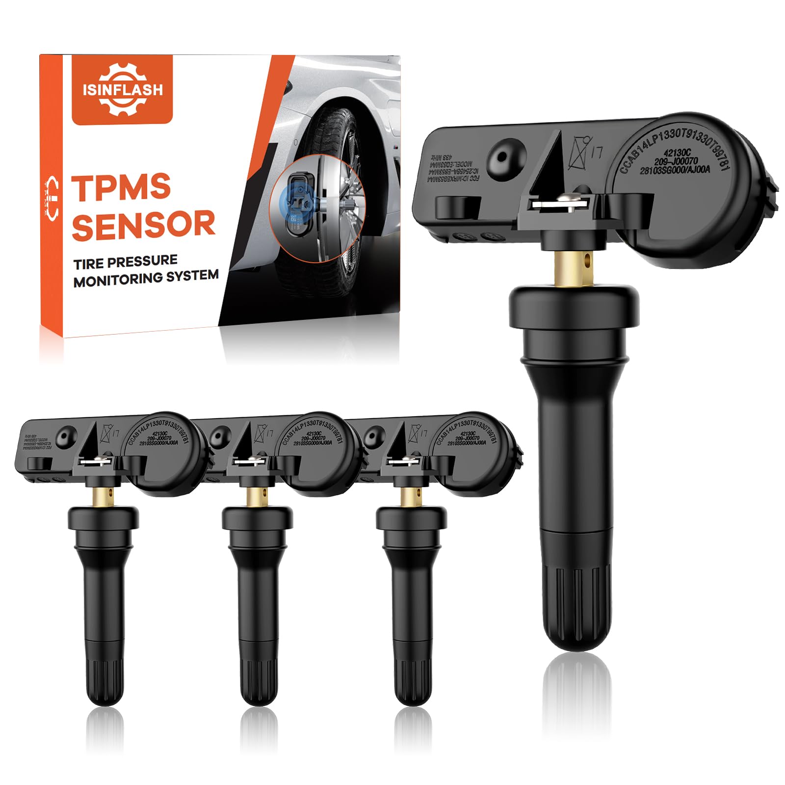 Amazon.com: ISINFLASH 433MHz TPMS Tire Pressure Monitoring System ...