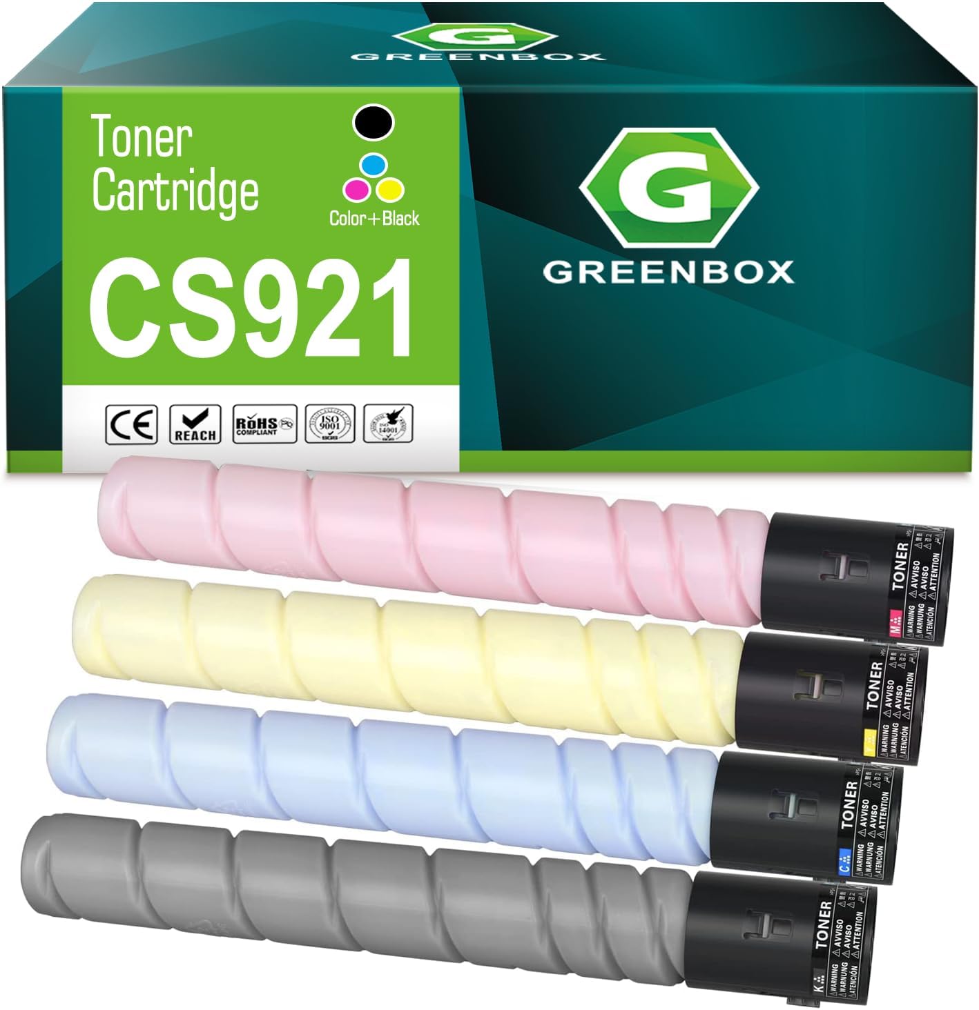 Amazon.com: GREENBOX Remanufactured CS92X CS921 Toner Cartridge ...