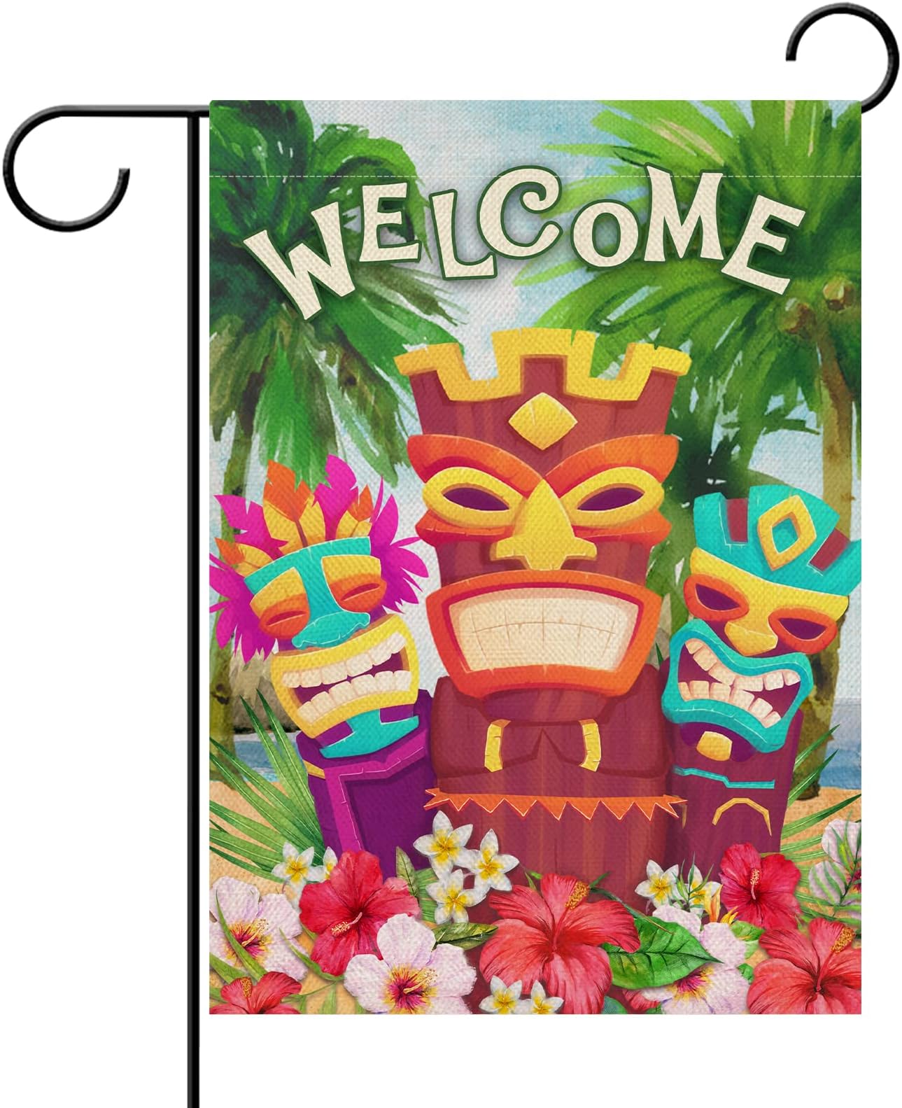 Amazon.com : Capoda Tiki Garden Flag 12 x 18 Inch Summer Tiki Bar ...