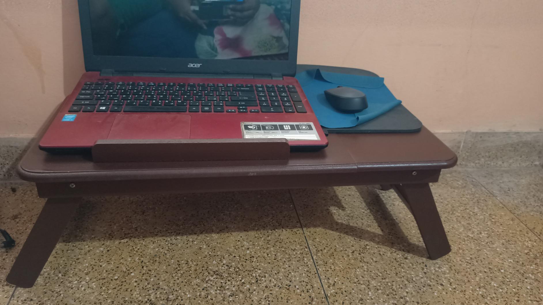 aaRF Smart Wooden Laptop 'Table ' Multipurpose' Fold able' Adjustable ...