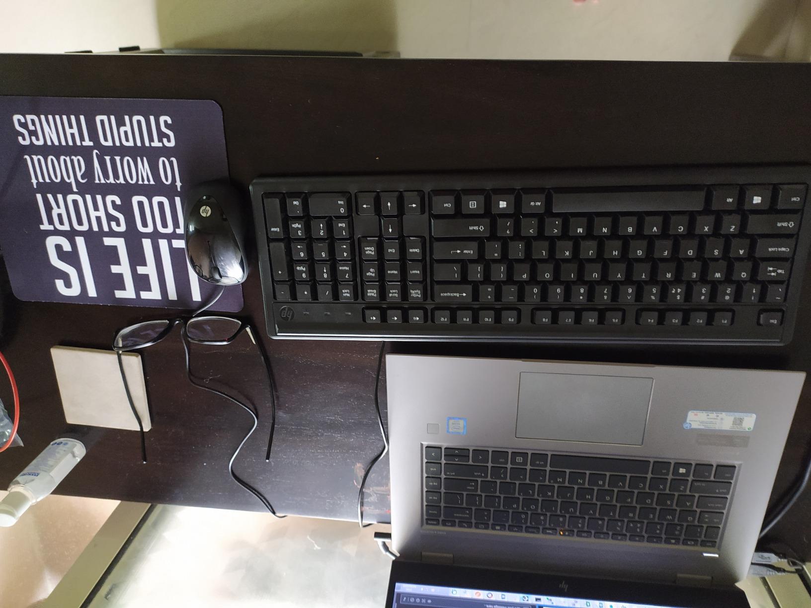 HP USB Wired Combo Keyboard 100 and X1000 Mouse
