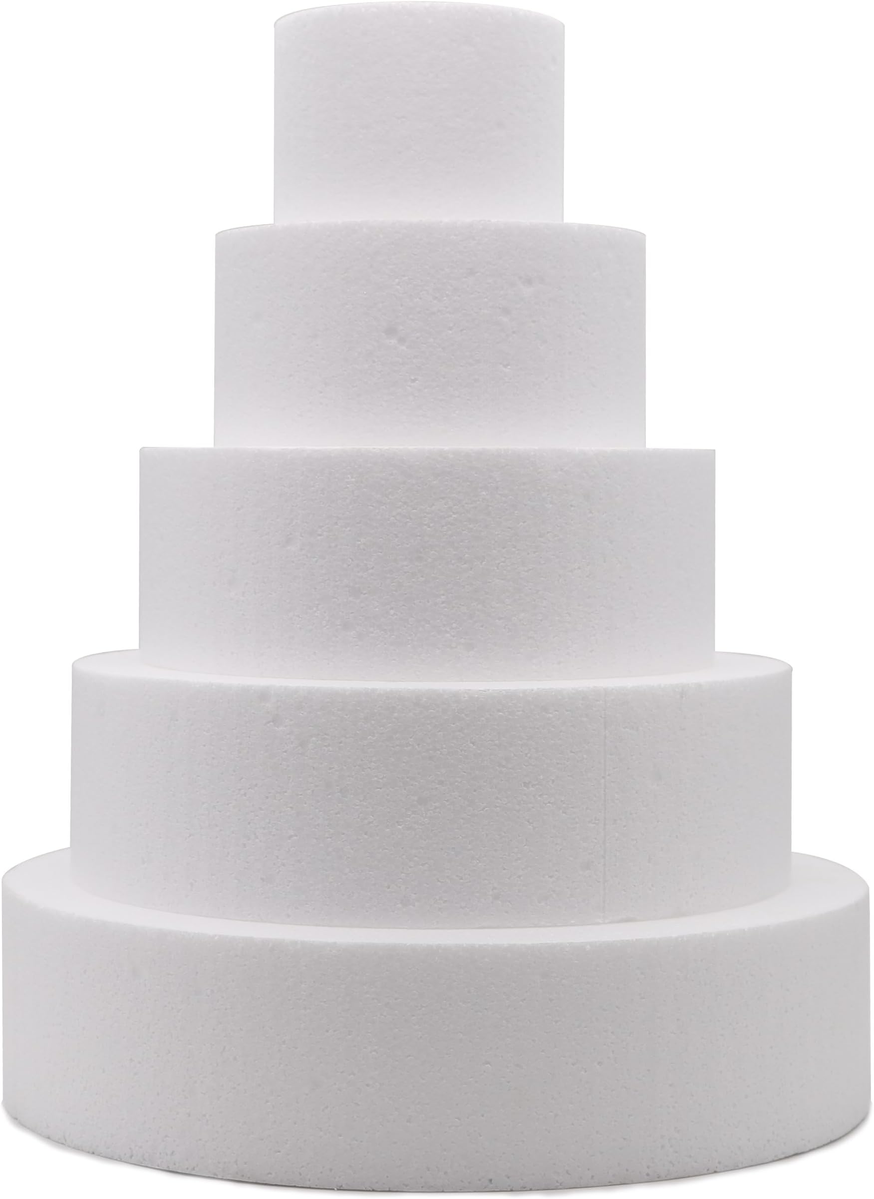 Amazon.com: Bright Creations Foam Cake Dummies for Decorating, Display ...