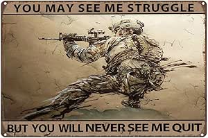 Amazon.com: FYMOMA Vintage Pewter Sign Wall Art Poster, Motivational ...