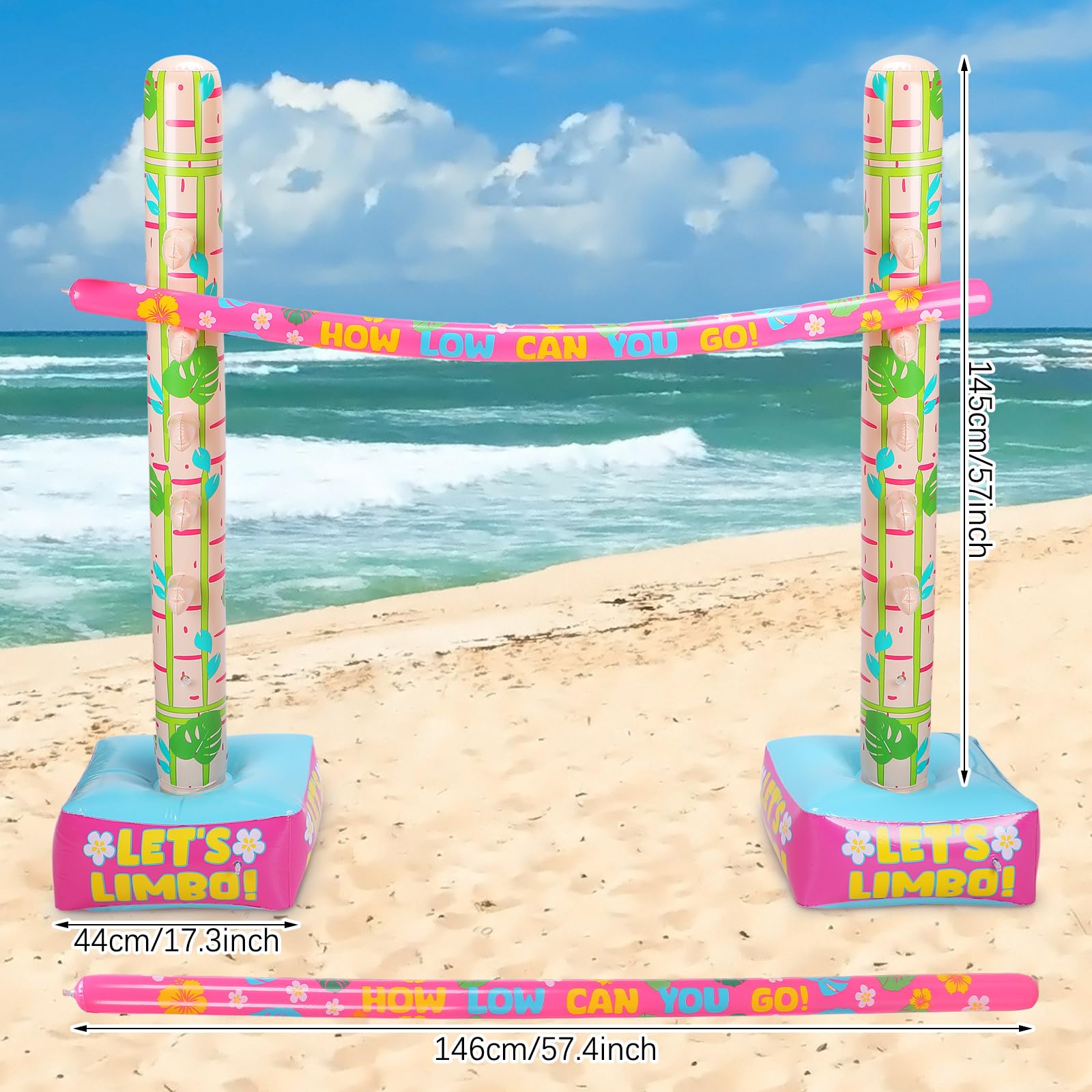 Snapklik.com : Motionchic Summer Inflatable Limbo Game For Adults 59 ...