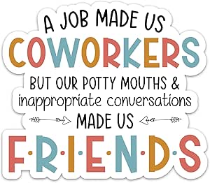 Amazon.com: TANGOGLAM A Job Made Us Coworkers Sticker, Office Work Life ...