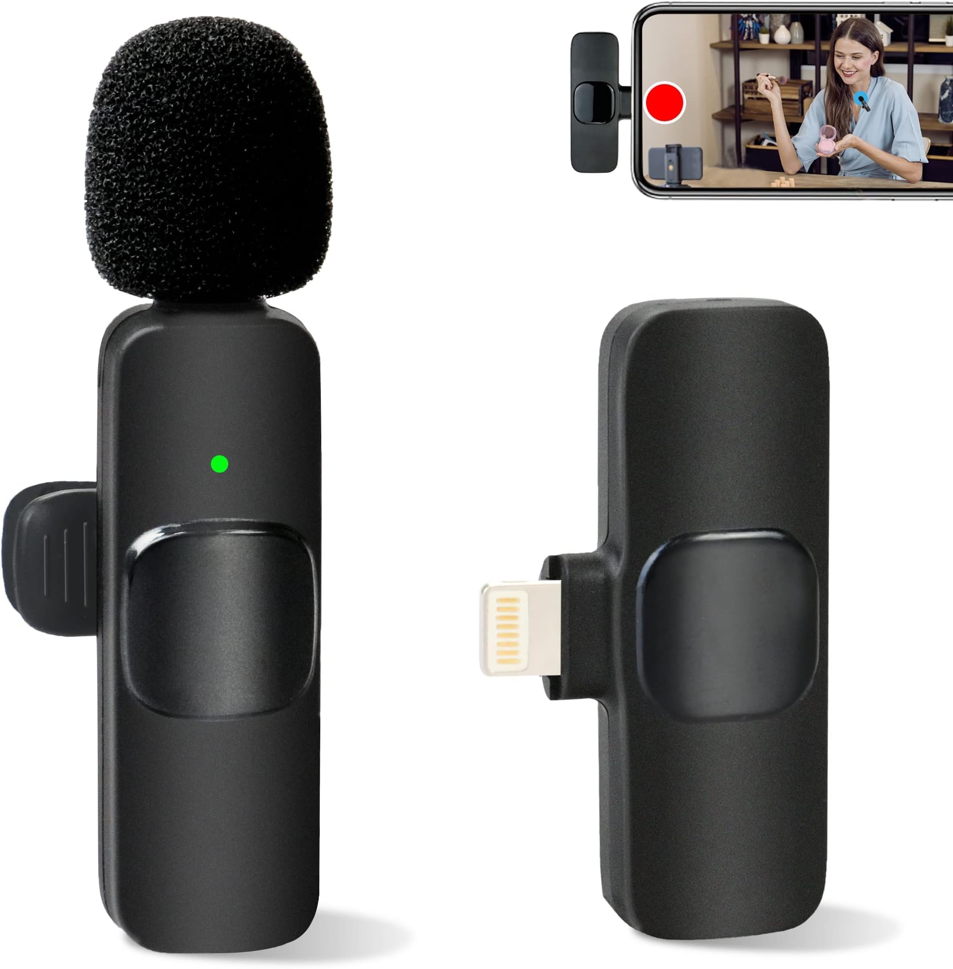 Amazon.com: Lavalier Lapel Microphone, Professional Omnidirectional ...