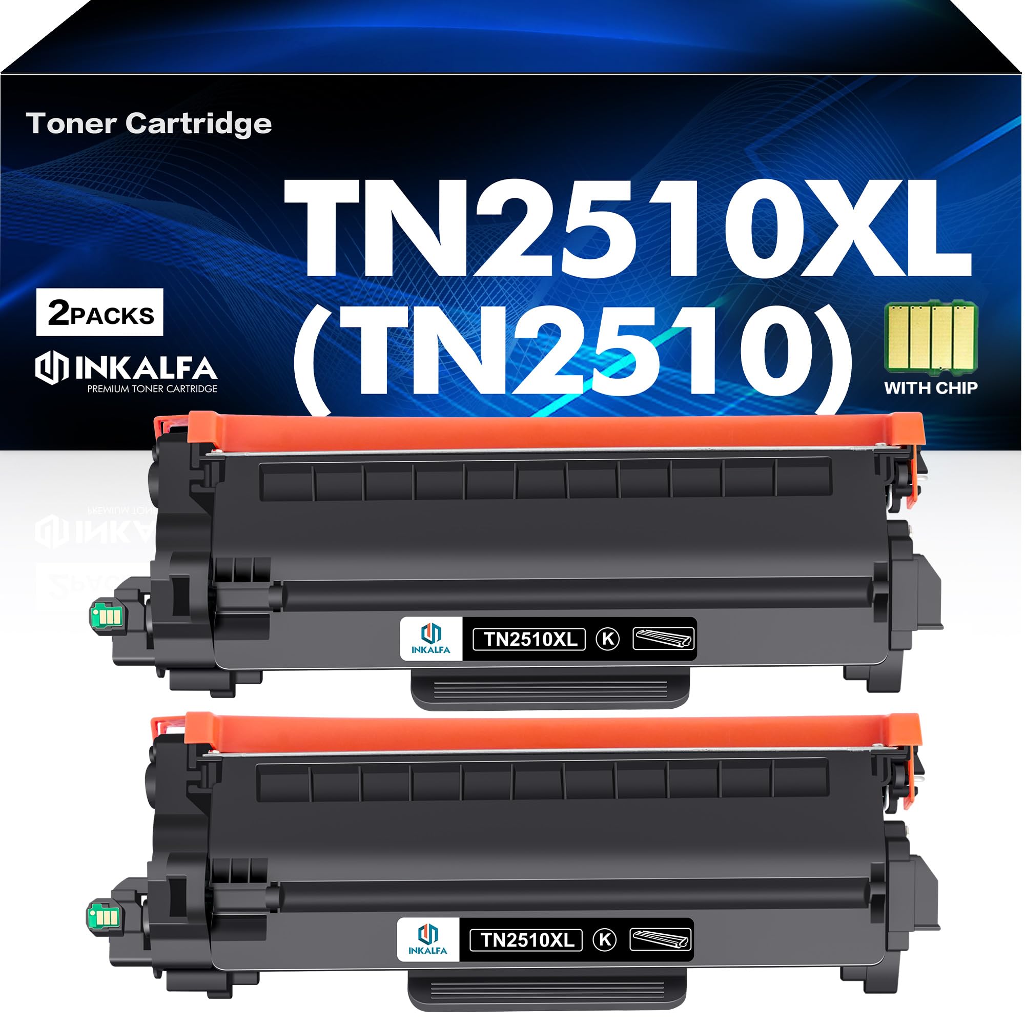 TN2510XL TN2510 TN-2510XL Toner Cartridge: Compatible for Brother TN ...