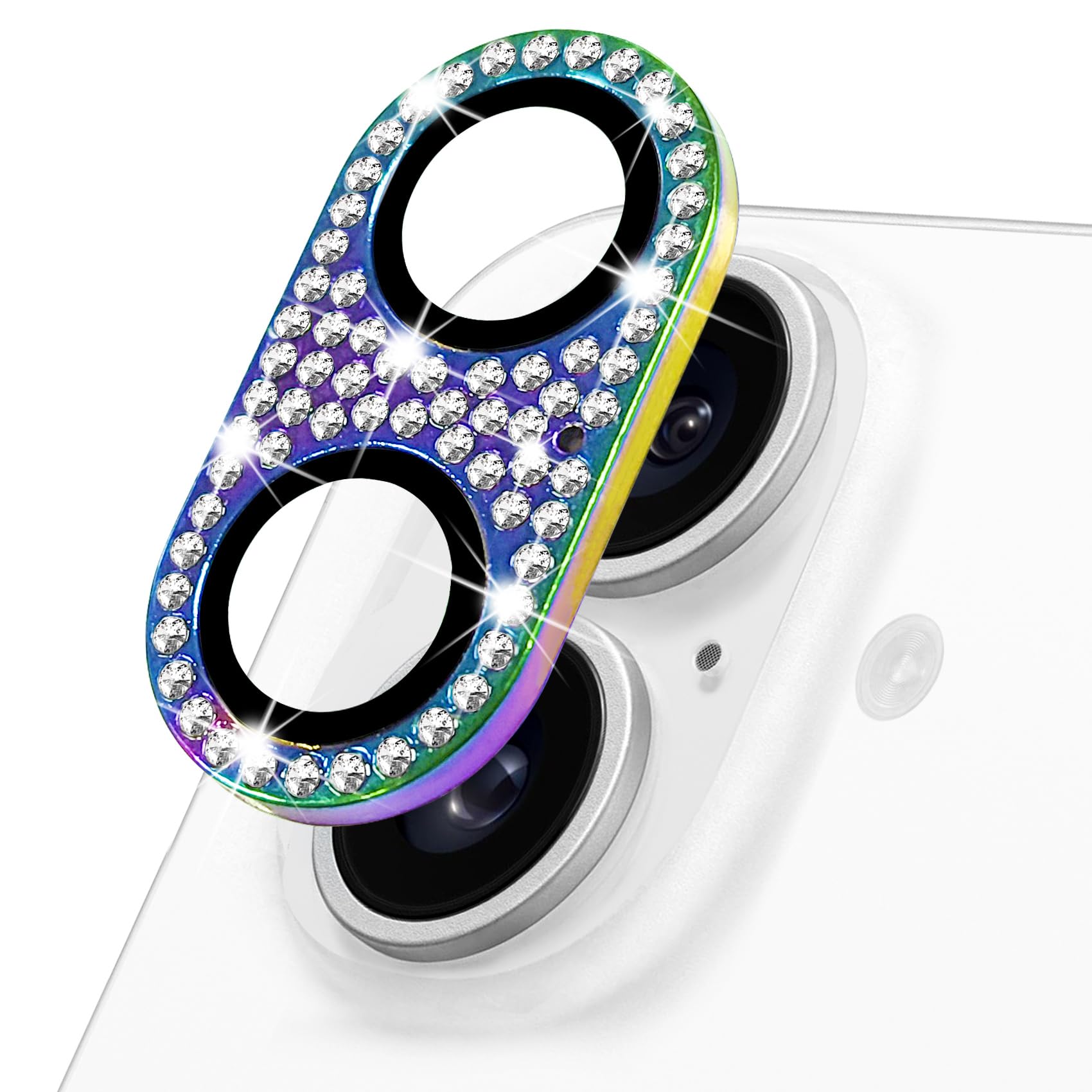 Amazon.com: Hsefo Compatible with iPhone 16 and 16 Plus Camera Lens Protector, Bling Rhinestone ...