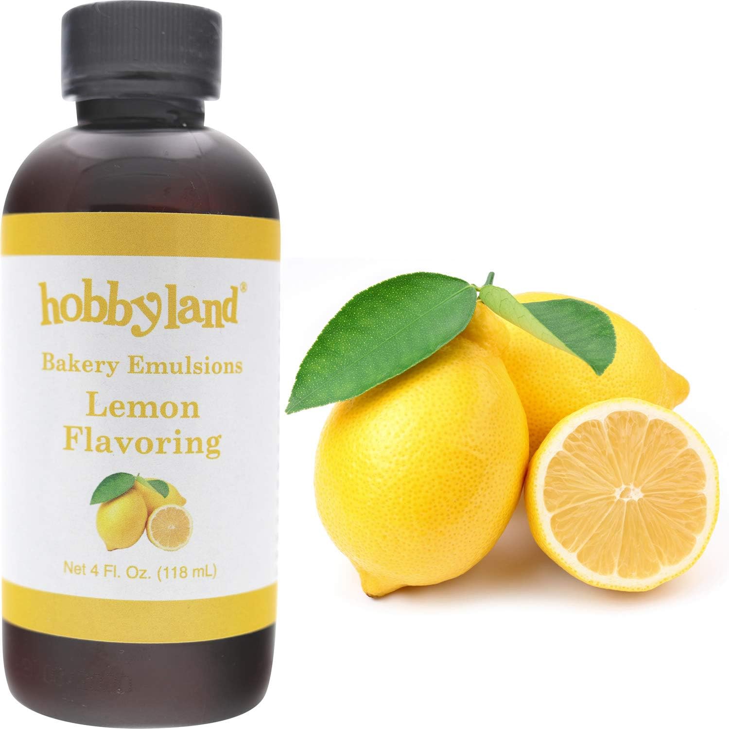 Amazon.com : Hobbyland Bakery Emulsions (Lemon Flavoring, 4 fl oz ...